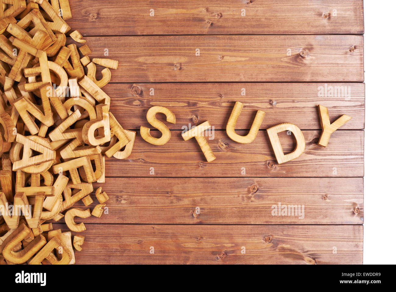 Word study made with wooden letters Stock Photo - Alamy