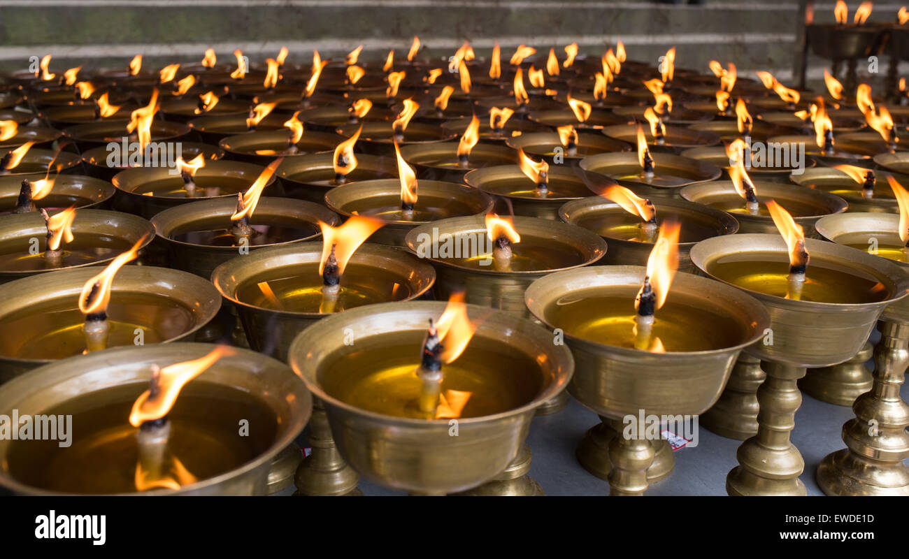Buddhist religious items Stock Photo - Alamy