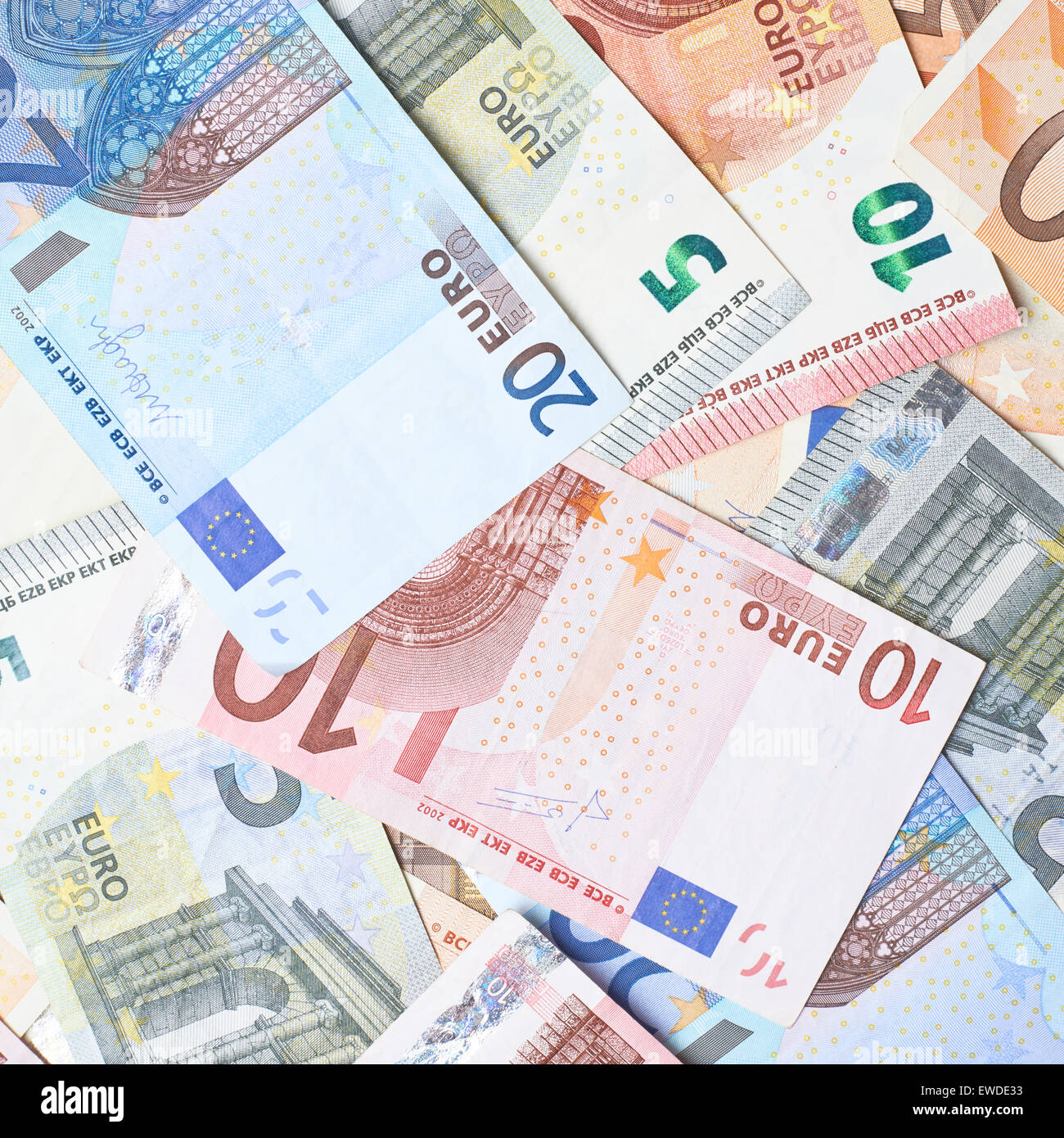 Surface covered with euro bank notes Stock Photo - Alamy