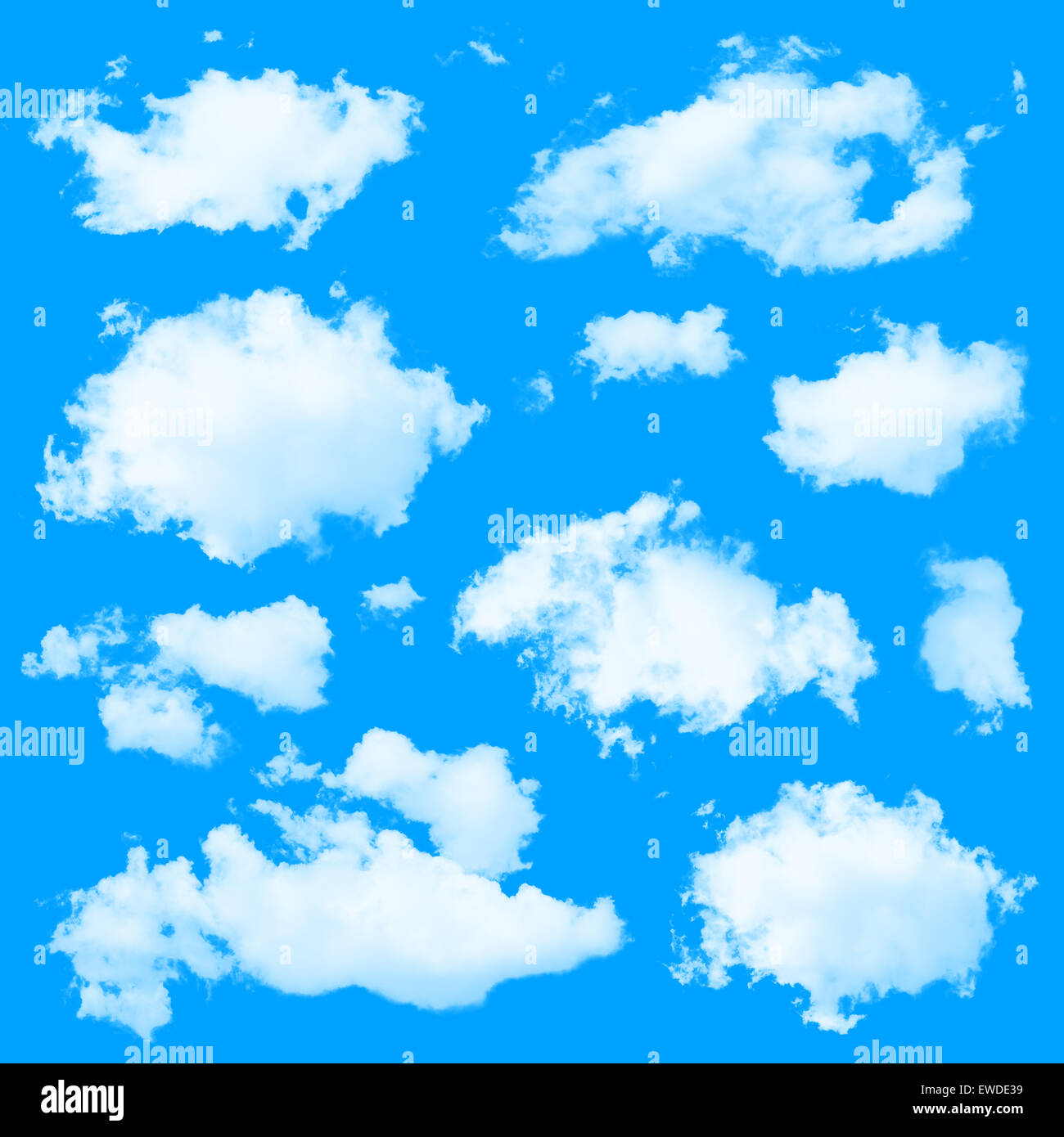 Set of multiple clouds isolated Stock Photo - Alamy