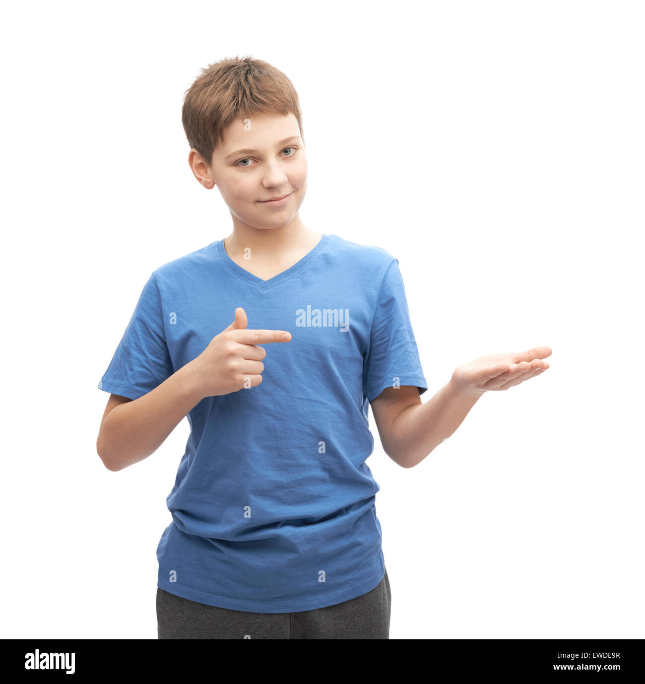 Young boy isolated Stock Photo - Alamy
