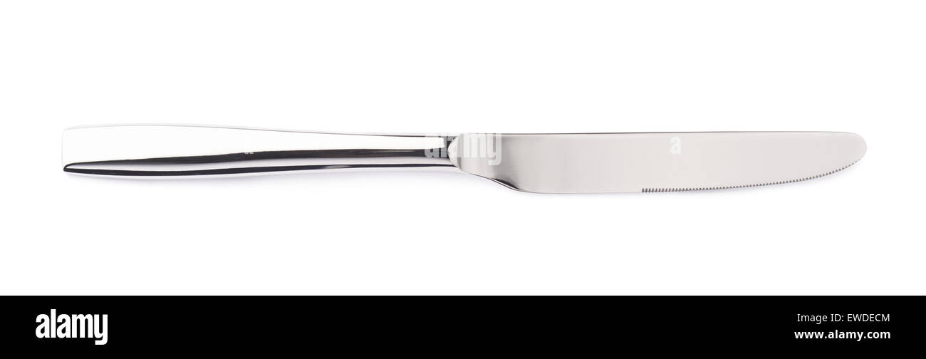 Stainless steel kitchen knife isolated Stock Photo - Alamy