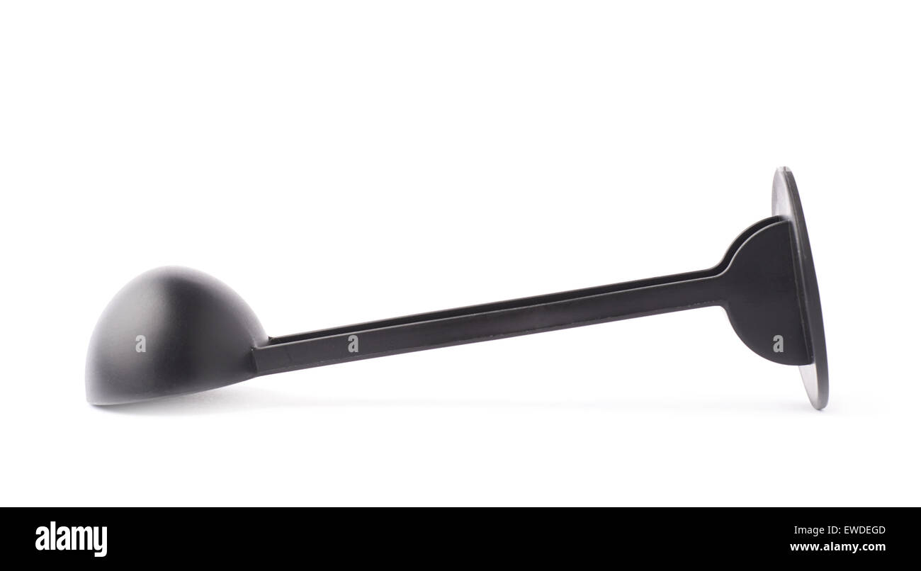 Black plastic espresso coffee tamper Stock Photo - Alamy