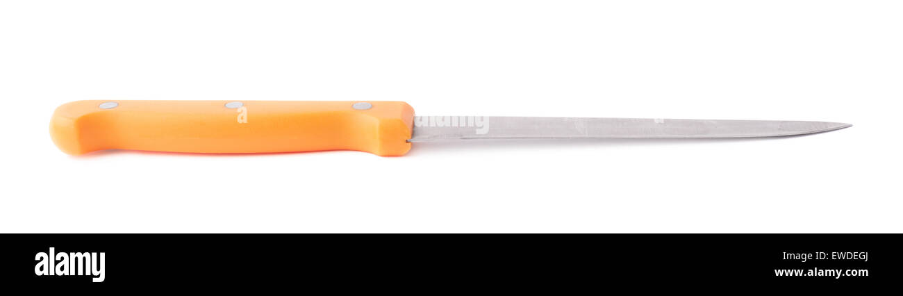 Steel kitchen knife isolated Stock Photo - Alamy