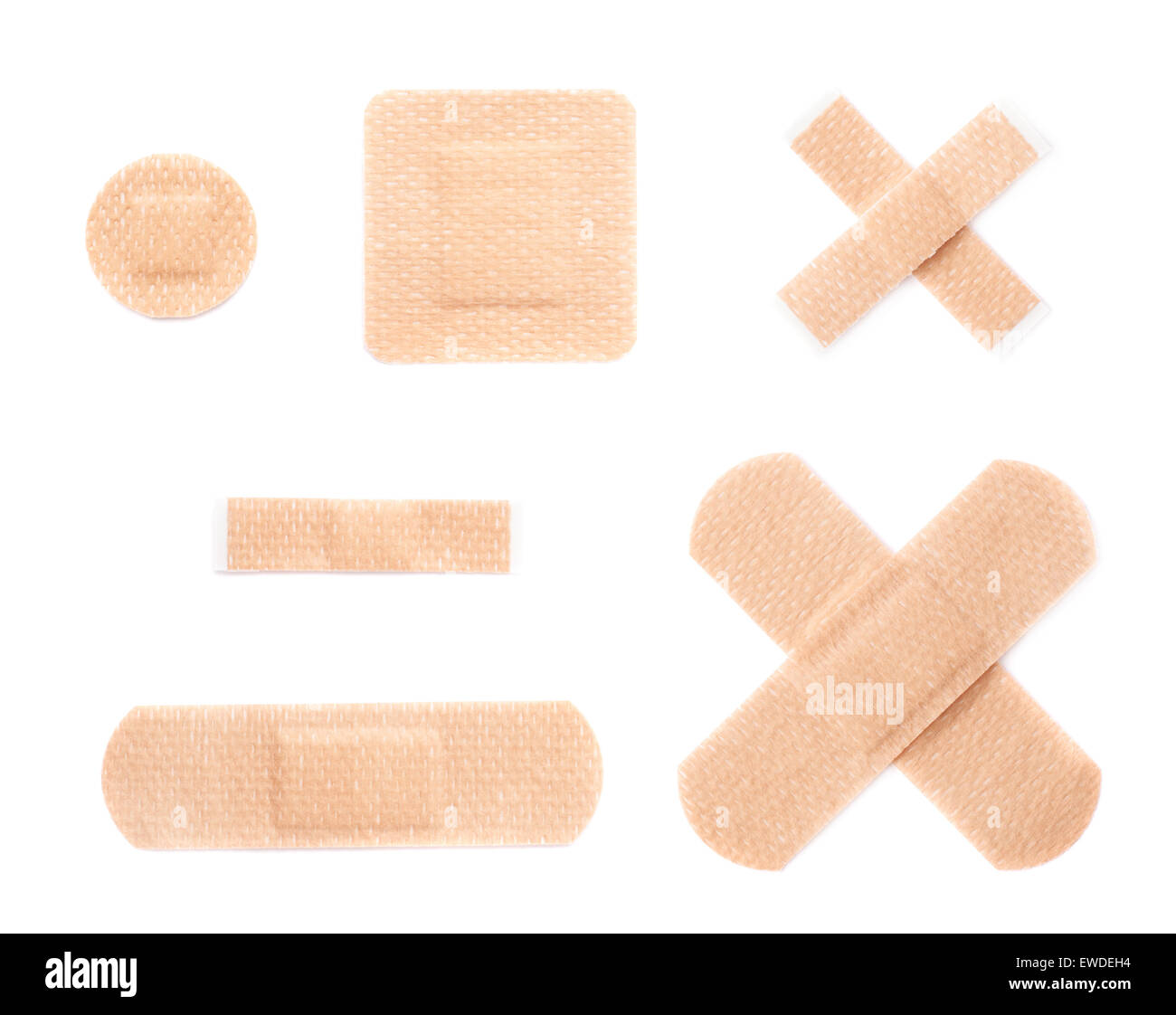 Set of adhesive bandage sticking plasters Stock Photo - Alamy
