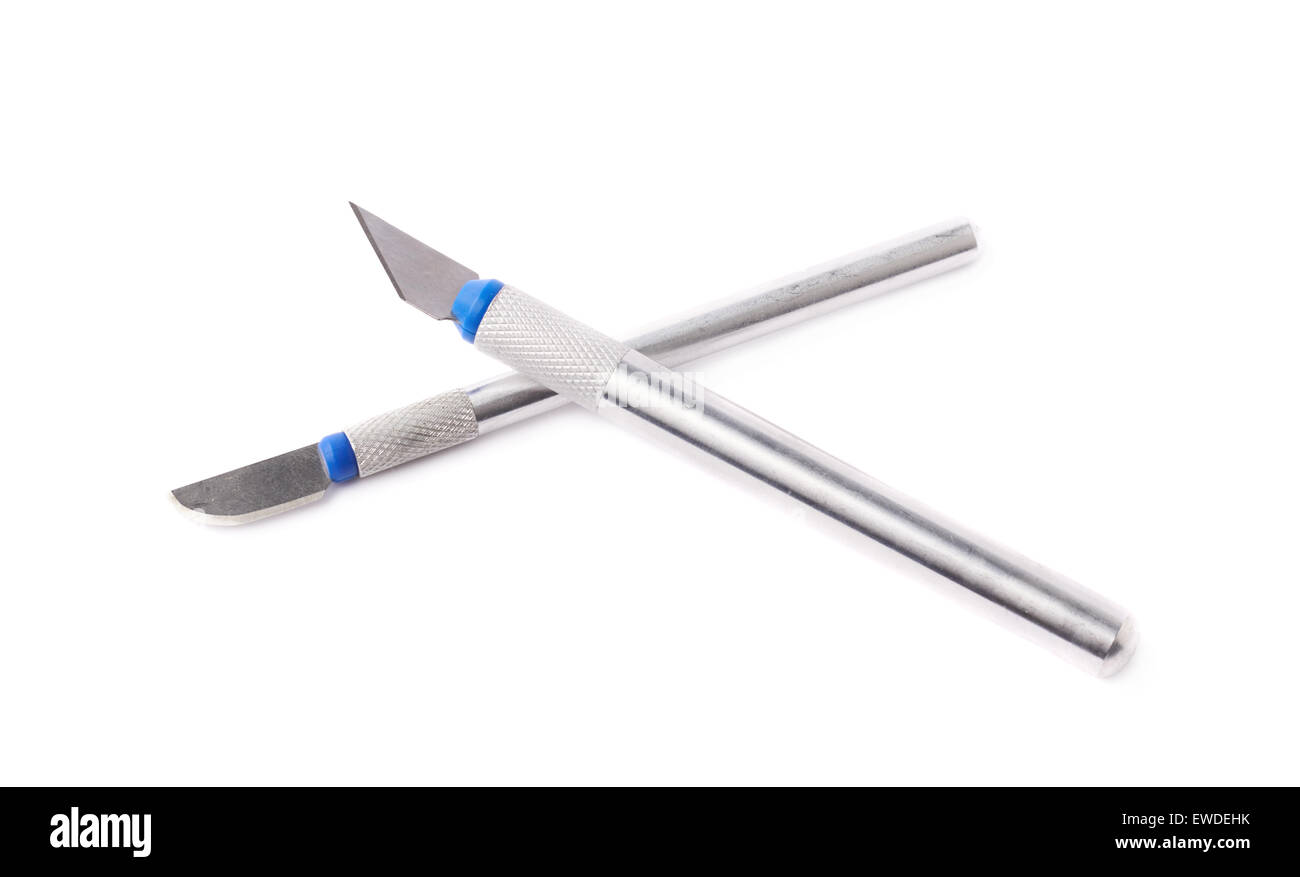 Wood working scalpel tool Stock Photo - Alamy
