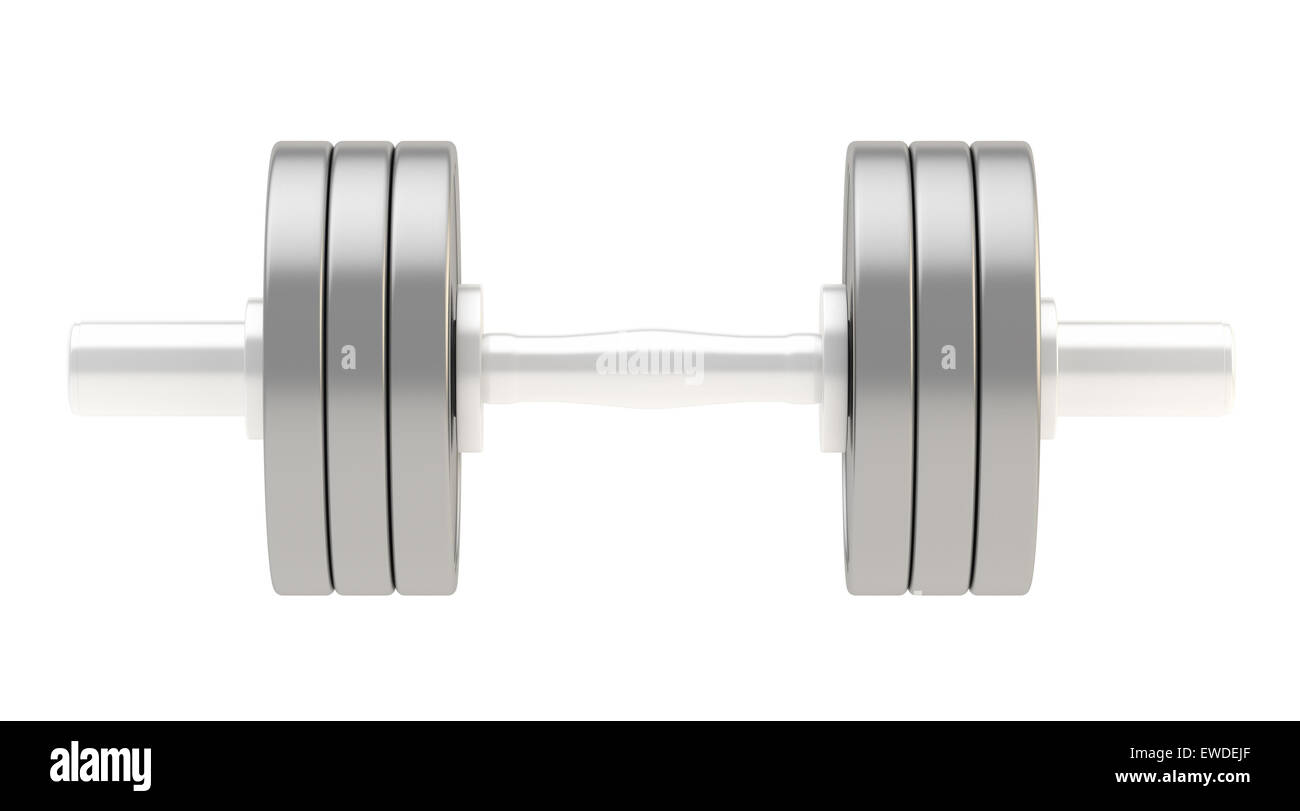 Adjustable metal dumbbell isolated Stock Photo - Alamy