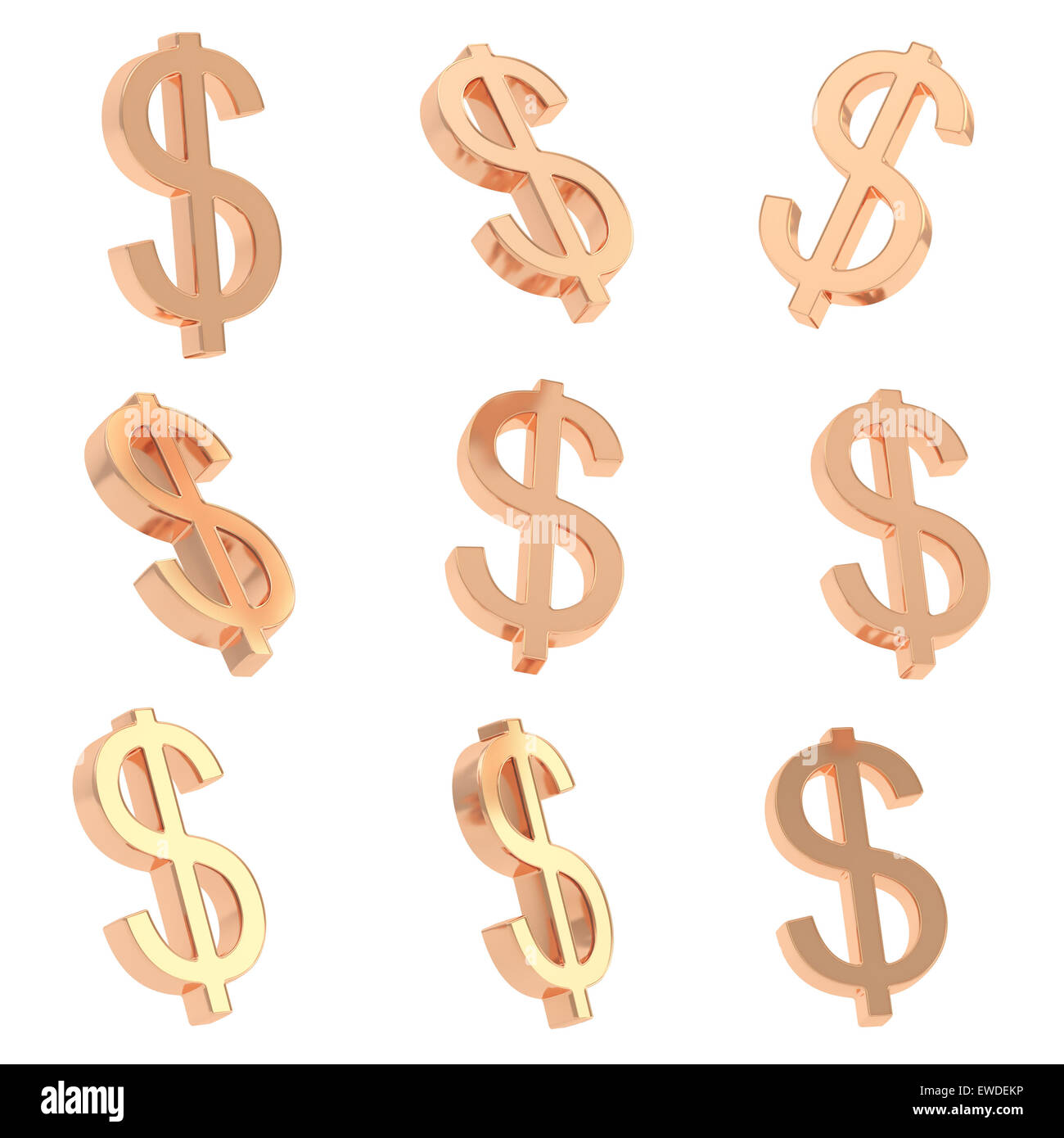 Dollar currency sign render Stock Photo - Alamy