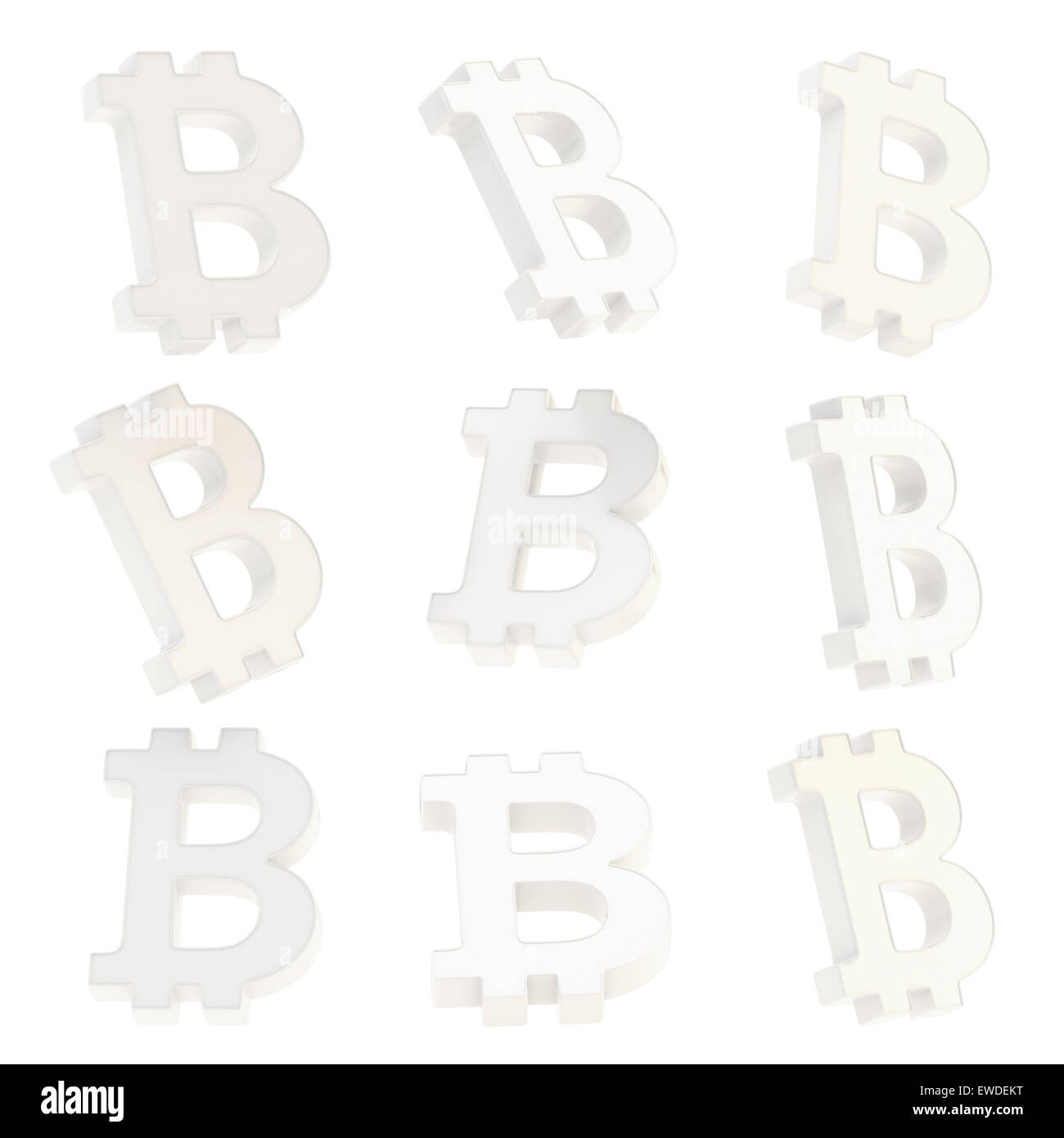 Bitcoin currency sign render Stock Photo - Alamy
