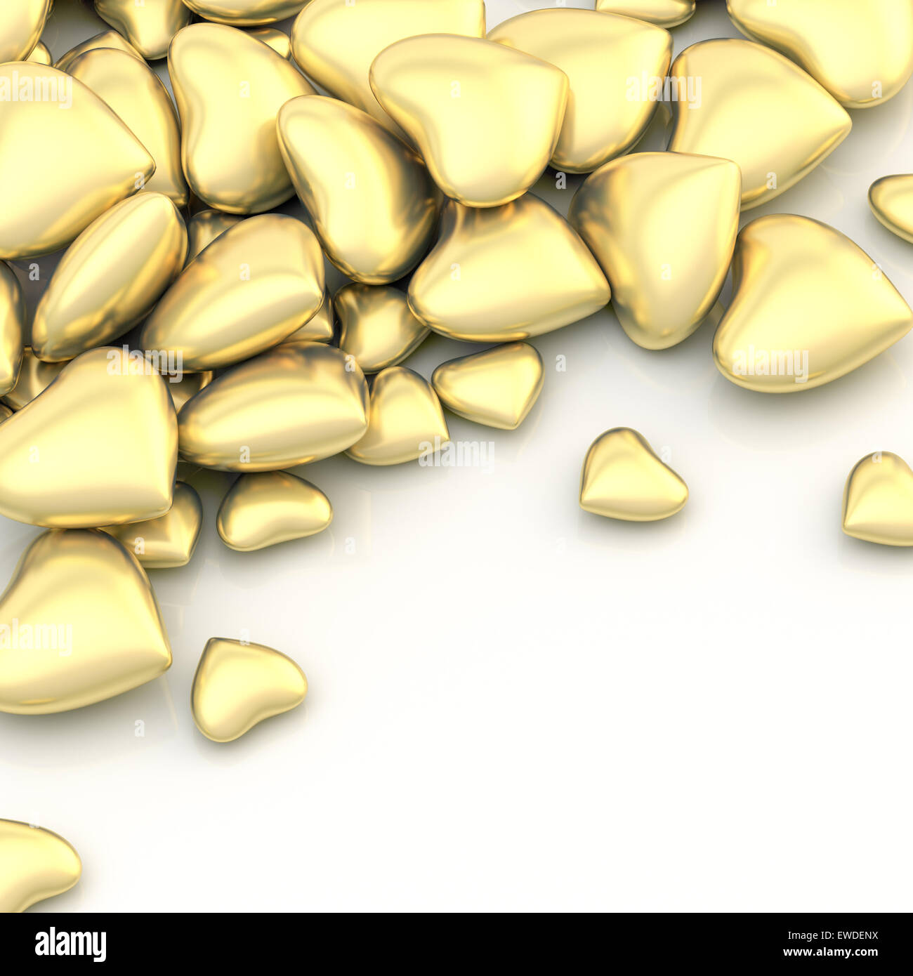 Pile of hearts over a surface Stock Photo - Alamy