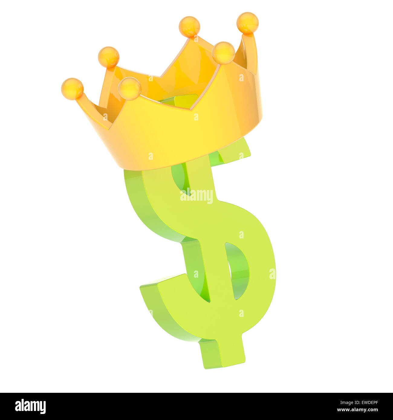 Dollar sign symbol crown hi-res stock photography and images - Alamy