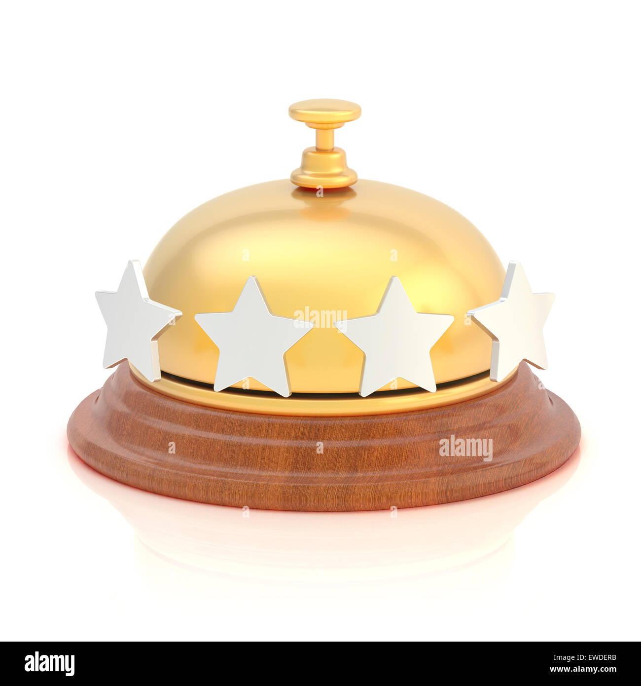 Four star hotel's reception bell Stock Photo - Alamy