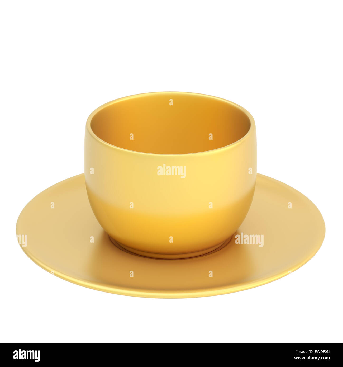 Ceramic cup and plate set isolated Stock Photo - Alamy