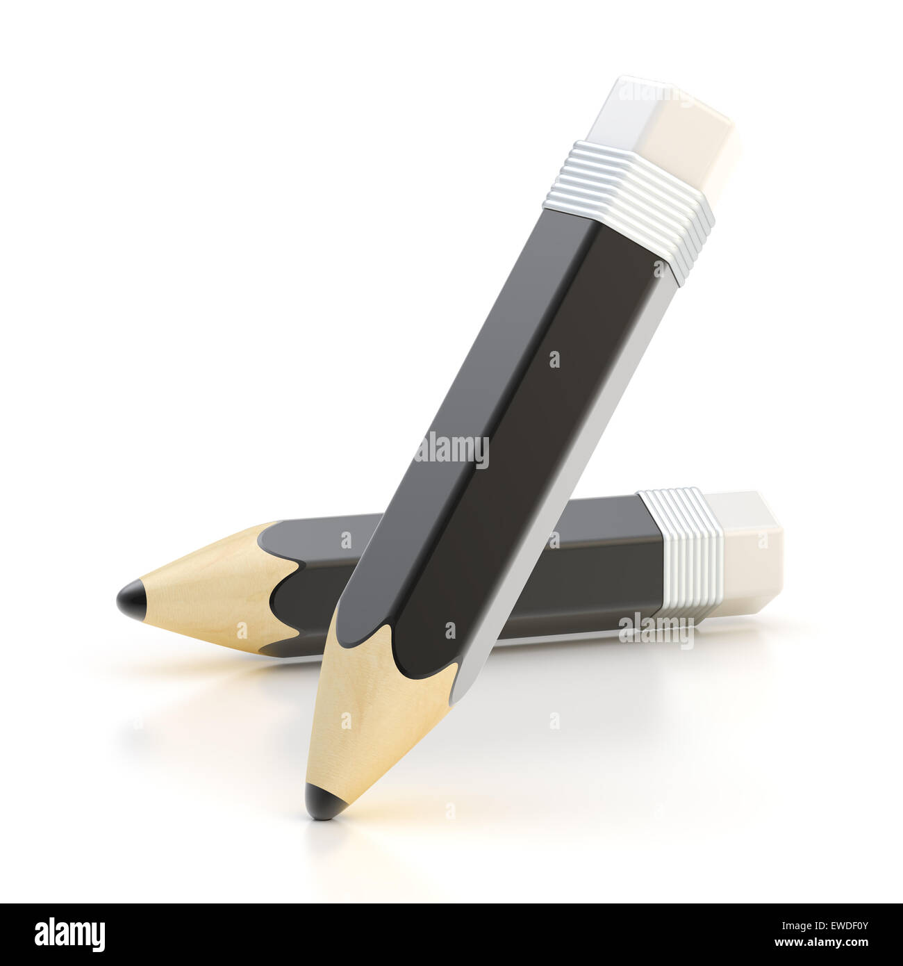 Two pencils composition Stock Photo - Alamy