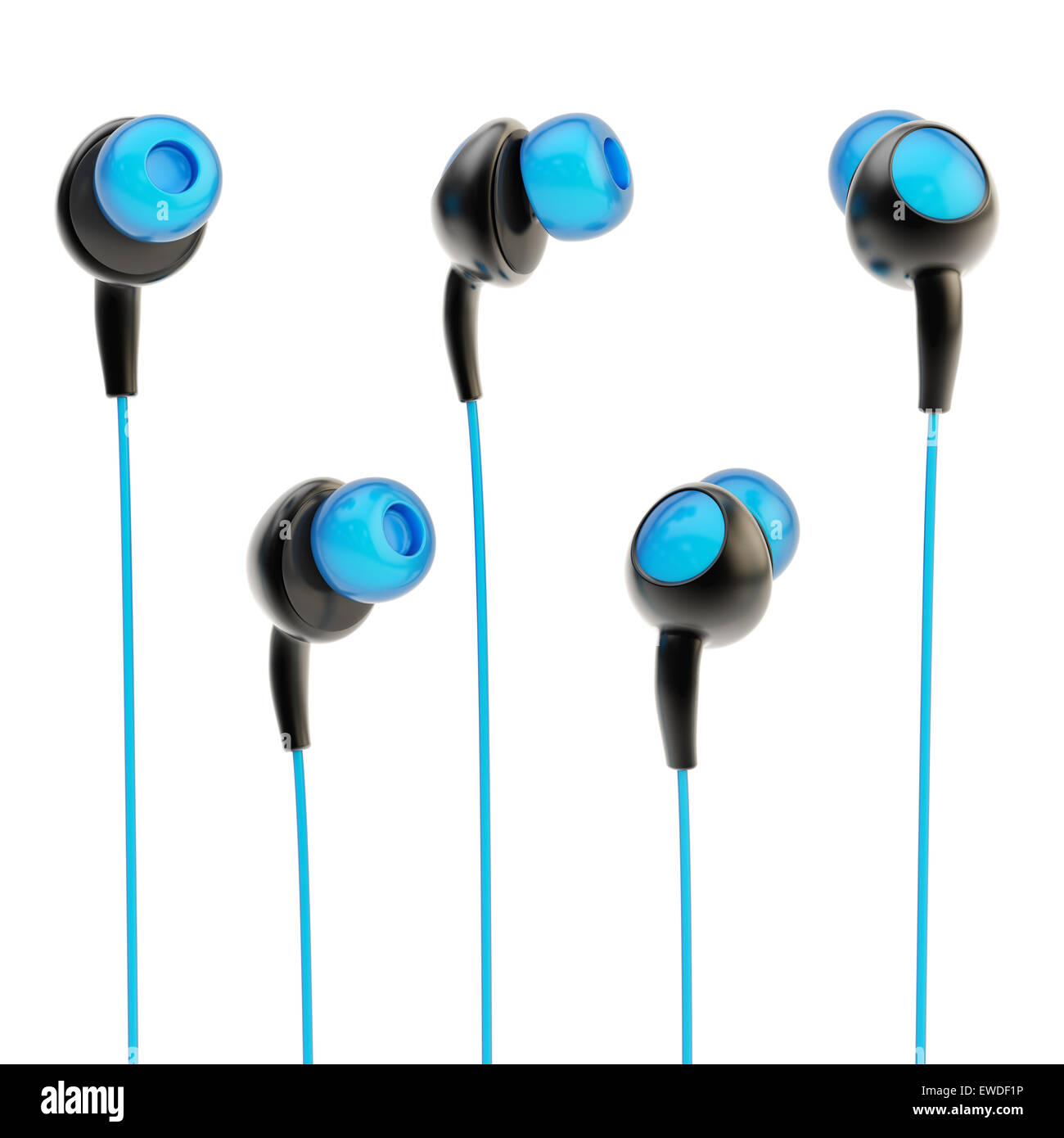 In-ear headphones isolated Stock Photo - Alamy