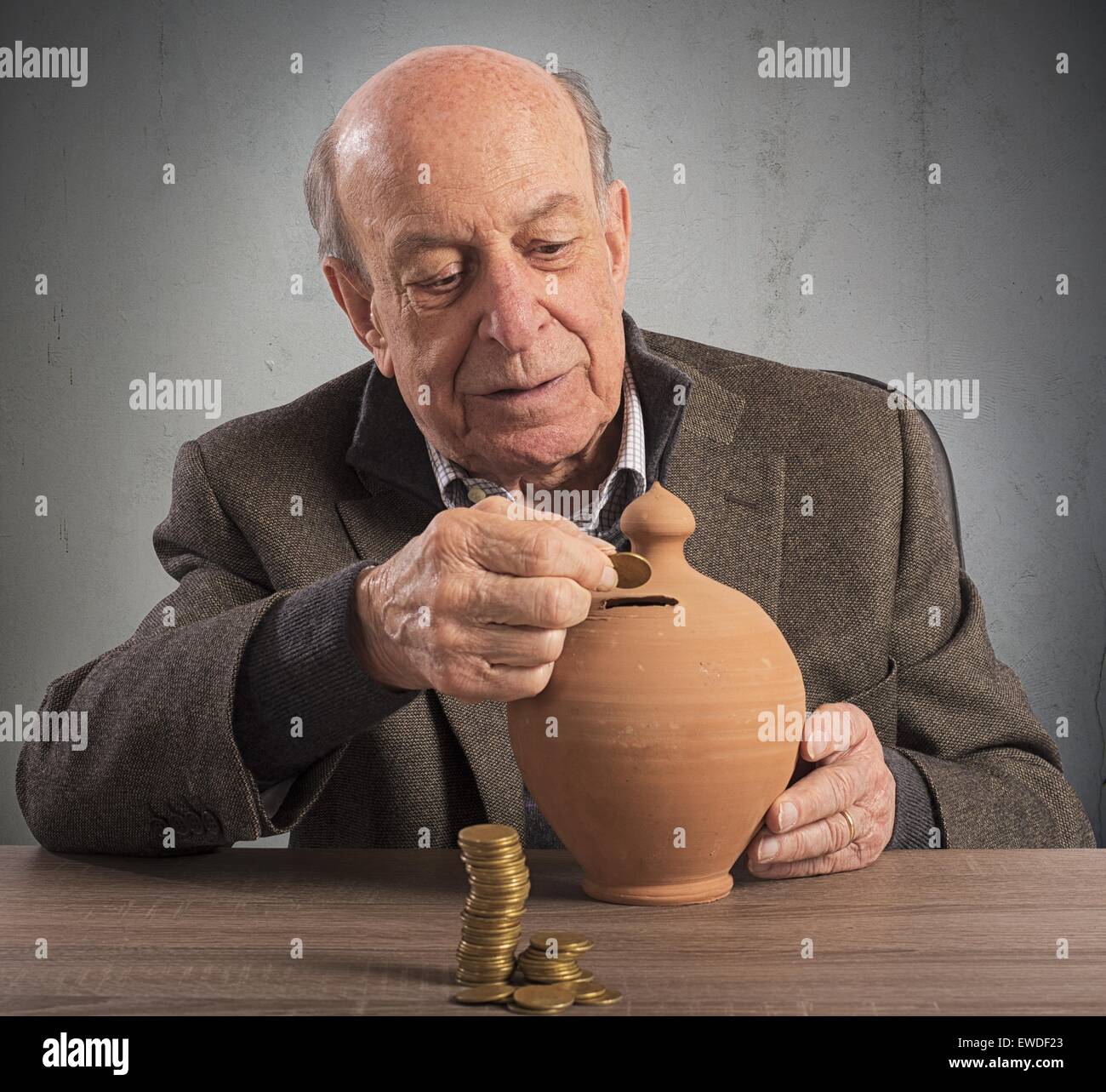 Pension and savings Stock Photo - Alamy