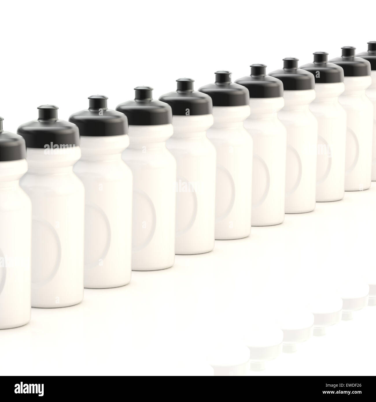 Line of plastic drinking bottles Stock Photo - Alamy
