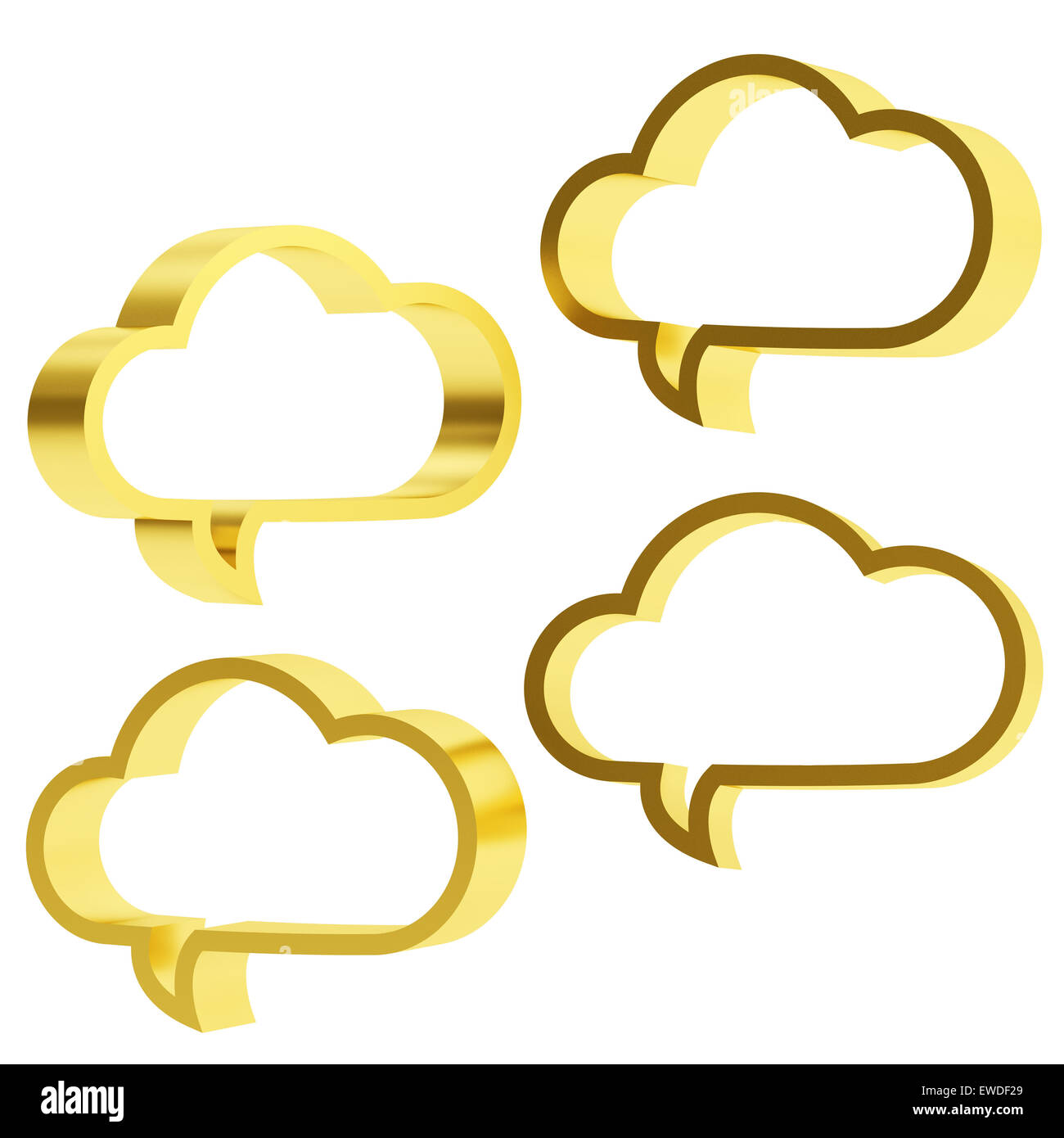 Yellow glossy text banner Cut Out Stock Images & Pictures - Alamy