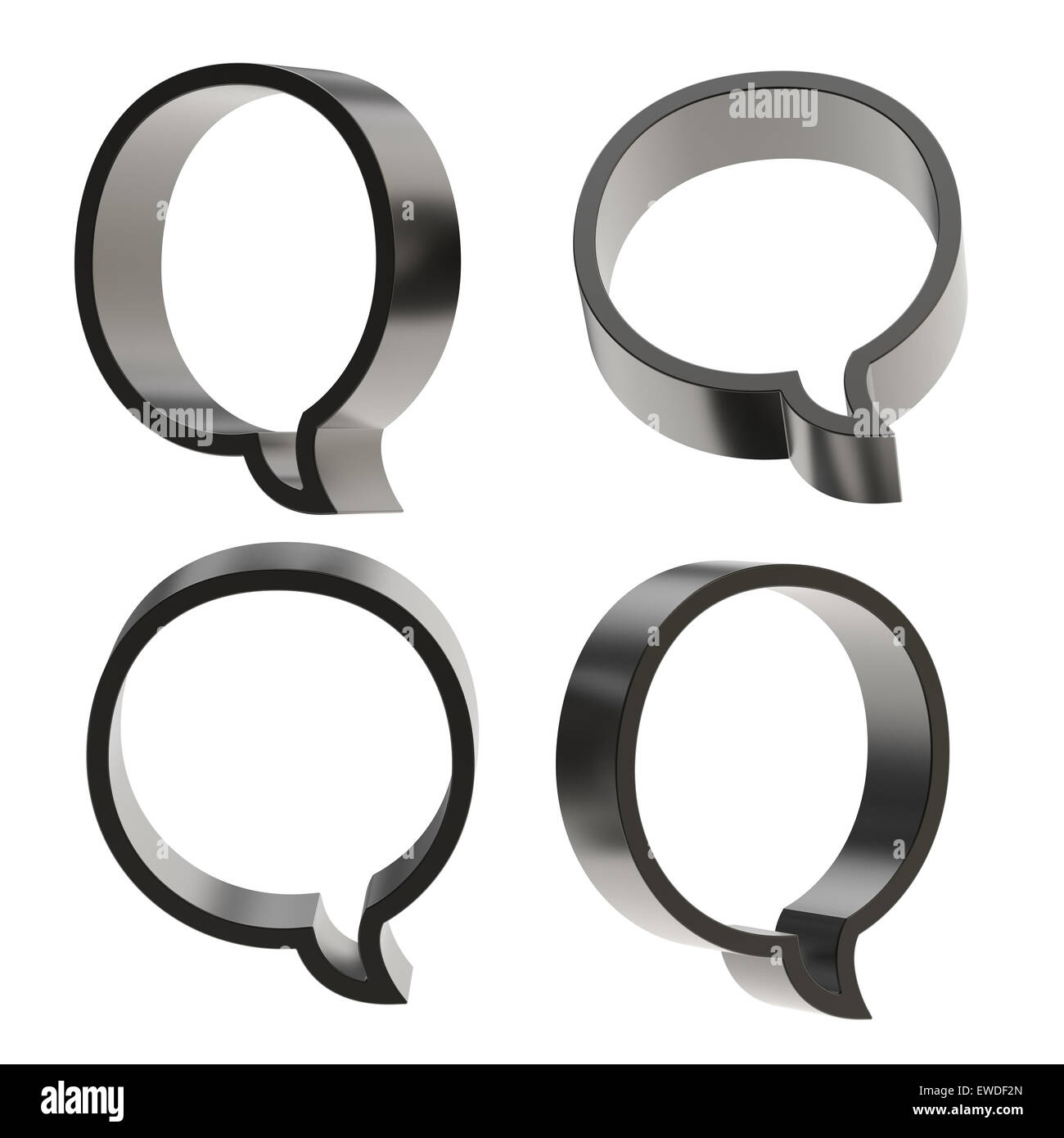 Text bubble shape isolated Stock Photo - Alamy