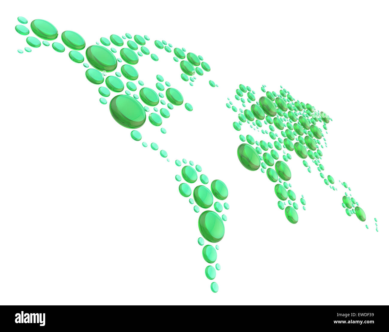 World map made of round shapes Stock Photo - Alamy
