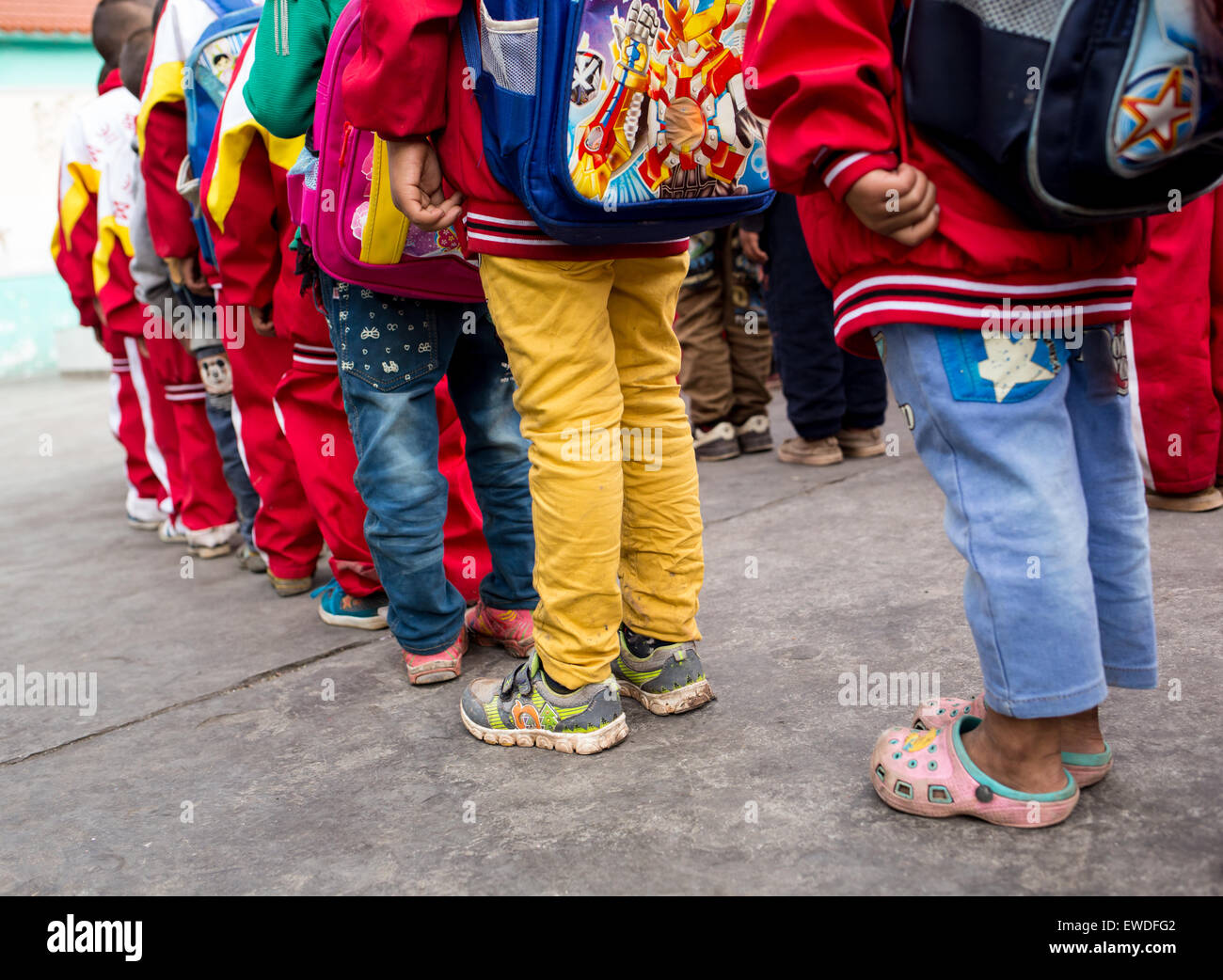 School area, where many children Stock Photo - Alamy