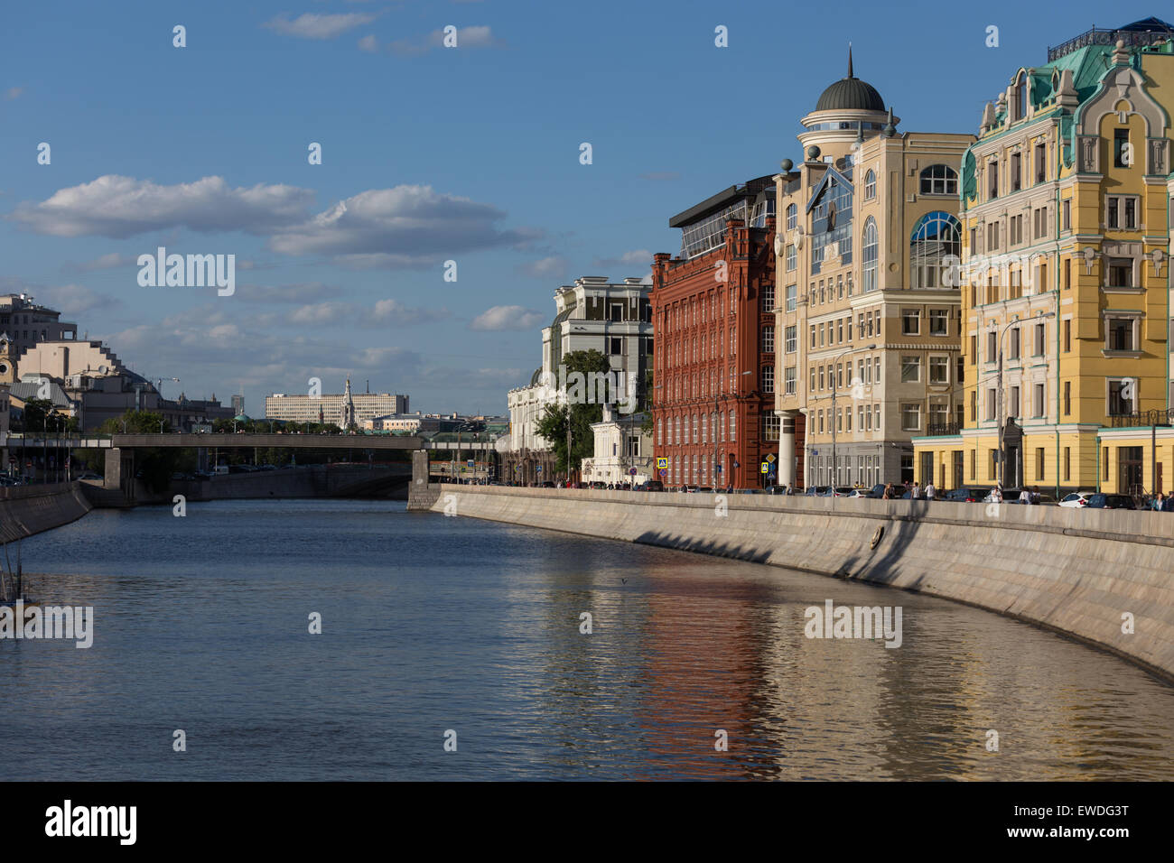 View down the Vodootvodny Canal in Moscow, Russia Stock Photo - Alamy