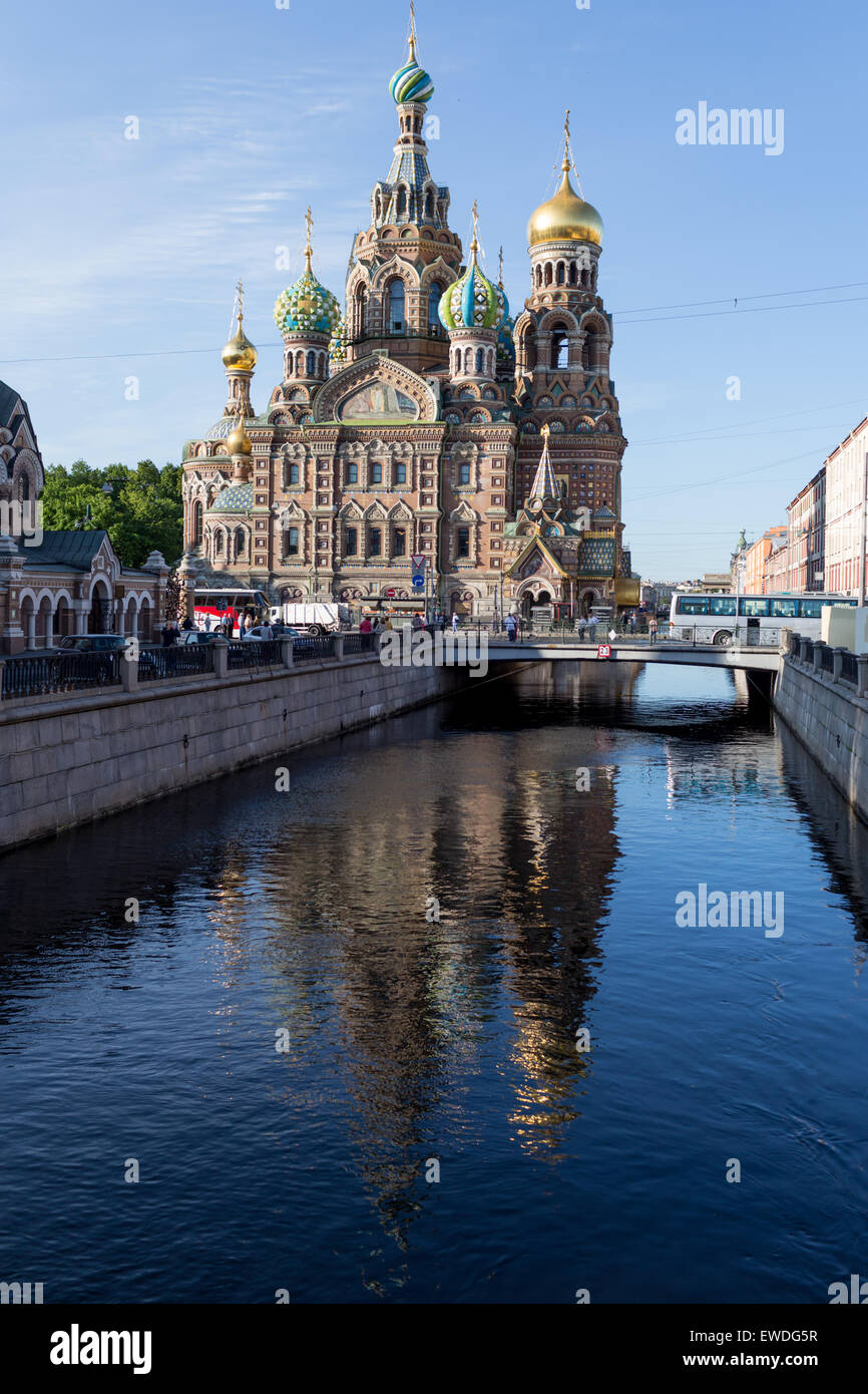 Church of Our Savior on Spilled Blood, reflecting on the Griboyedov ...