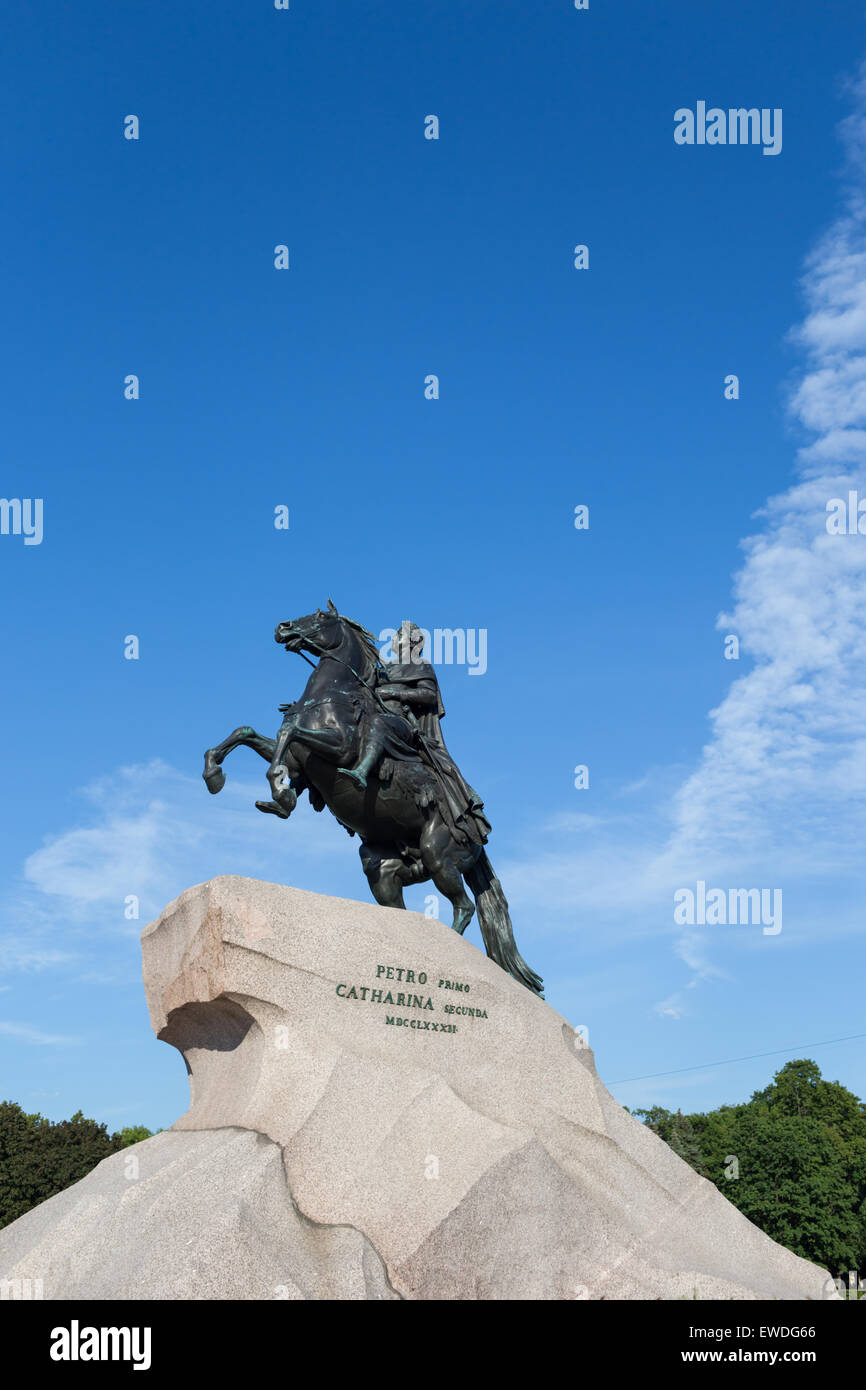The 'Bronze Horseman' statue of Peter the Great in St. Petersburg ...