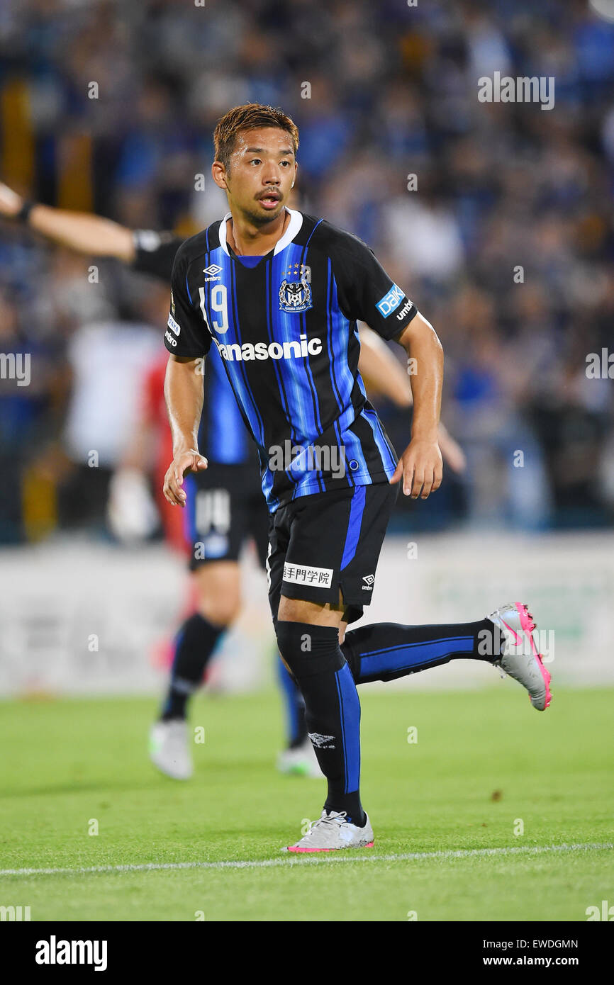 Kashiwa Hitachi Stadium, Chiba, Japan. 23rd June, 2015. Kotaro Omori ...