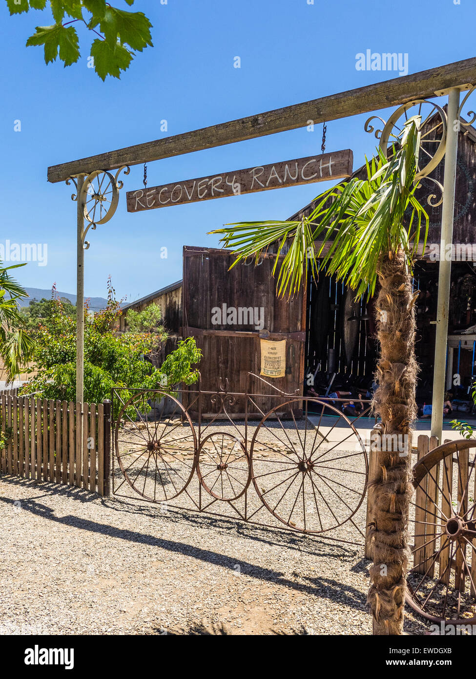 The entrance to Recovery Ranch, a treatment center for drug and alcohol ...
