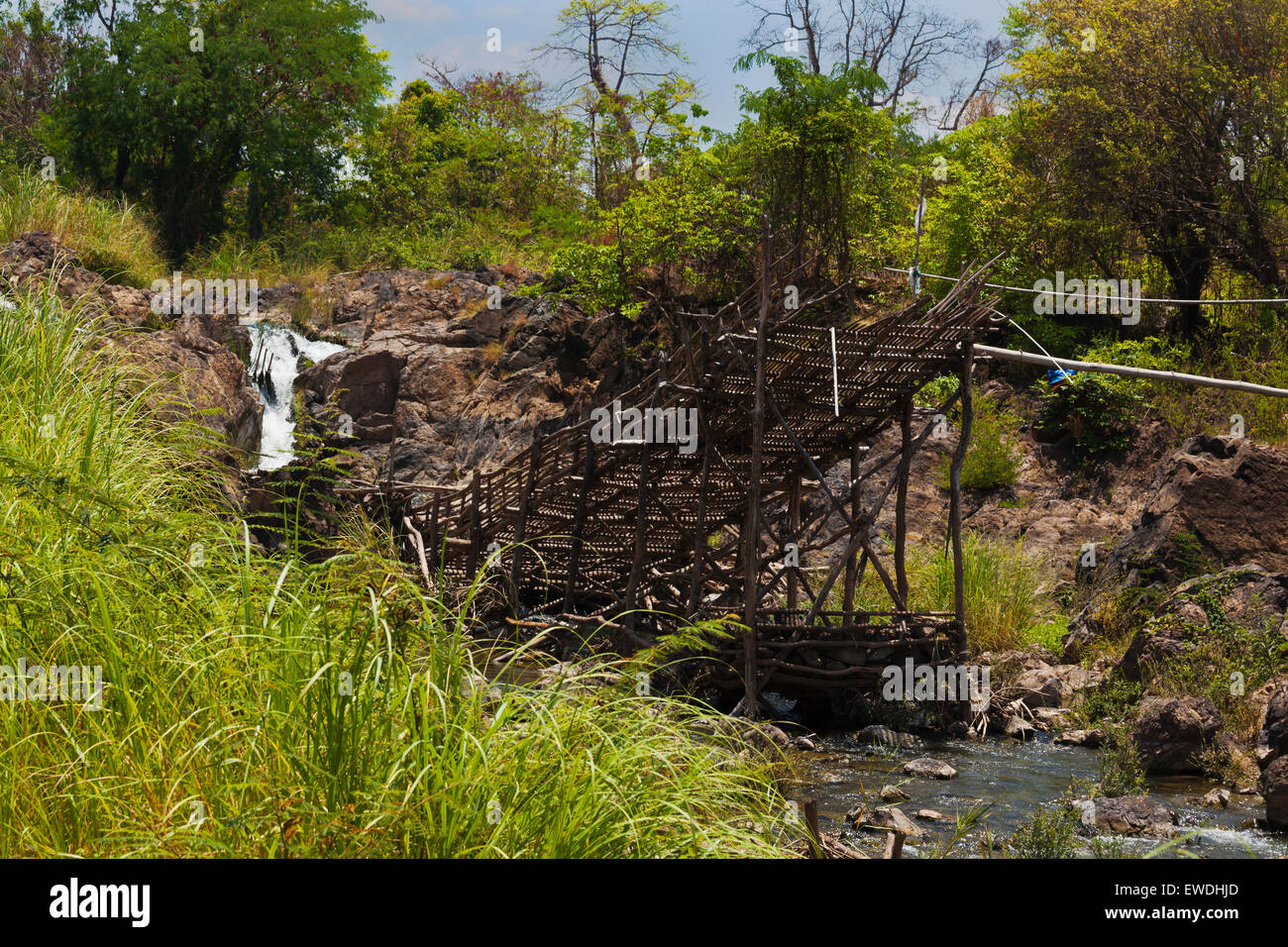 A FISH TRAP off the beaten track on the MEKONG RIVER in the 4 Thousand ...