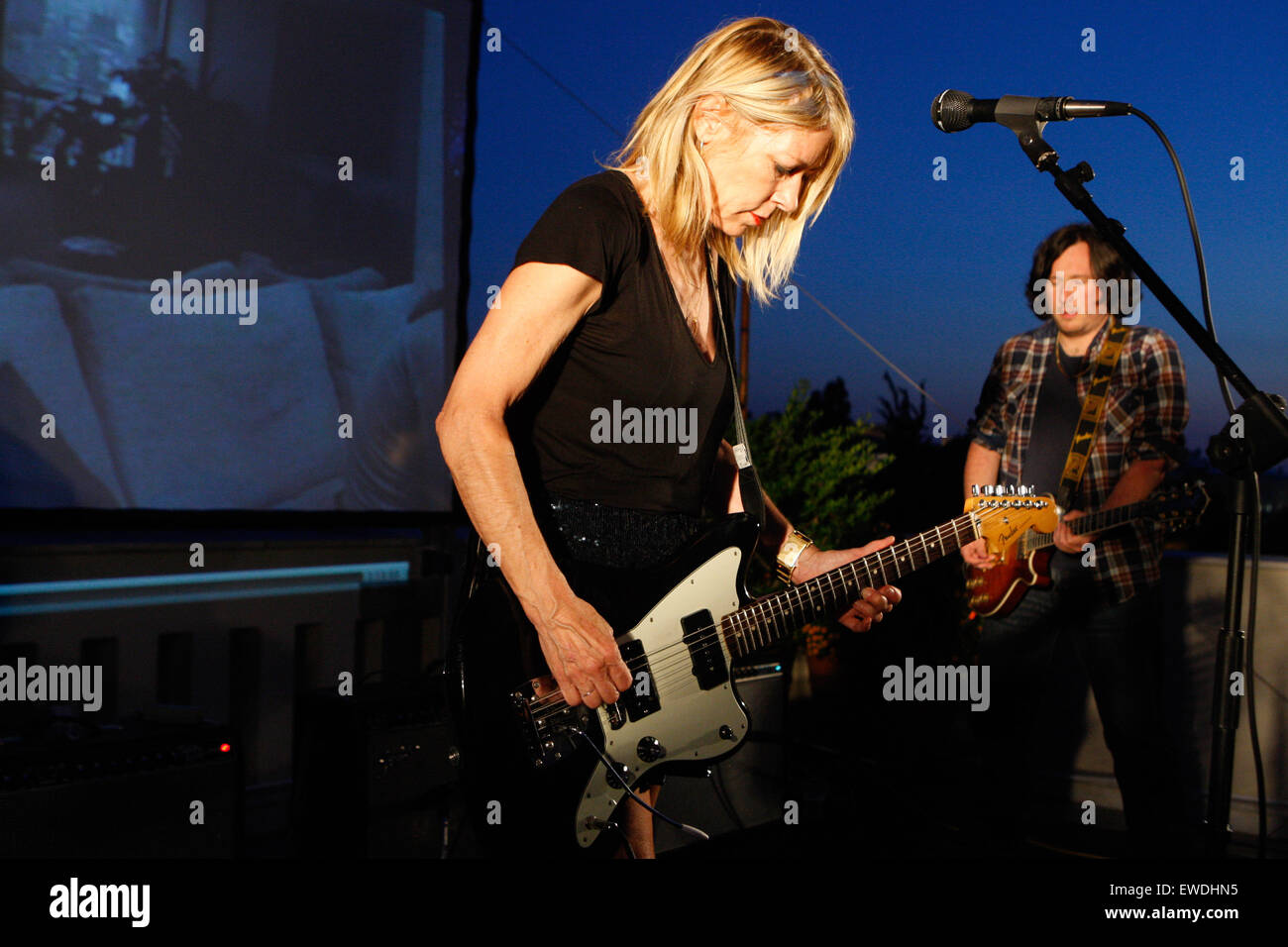 KIM GORDON performs with her band Body/Head in Athens. Benaki Museum ...