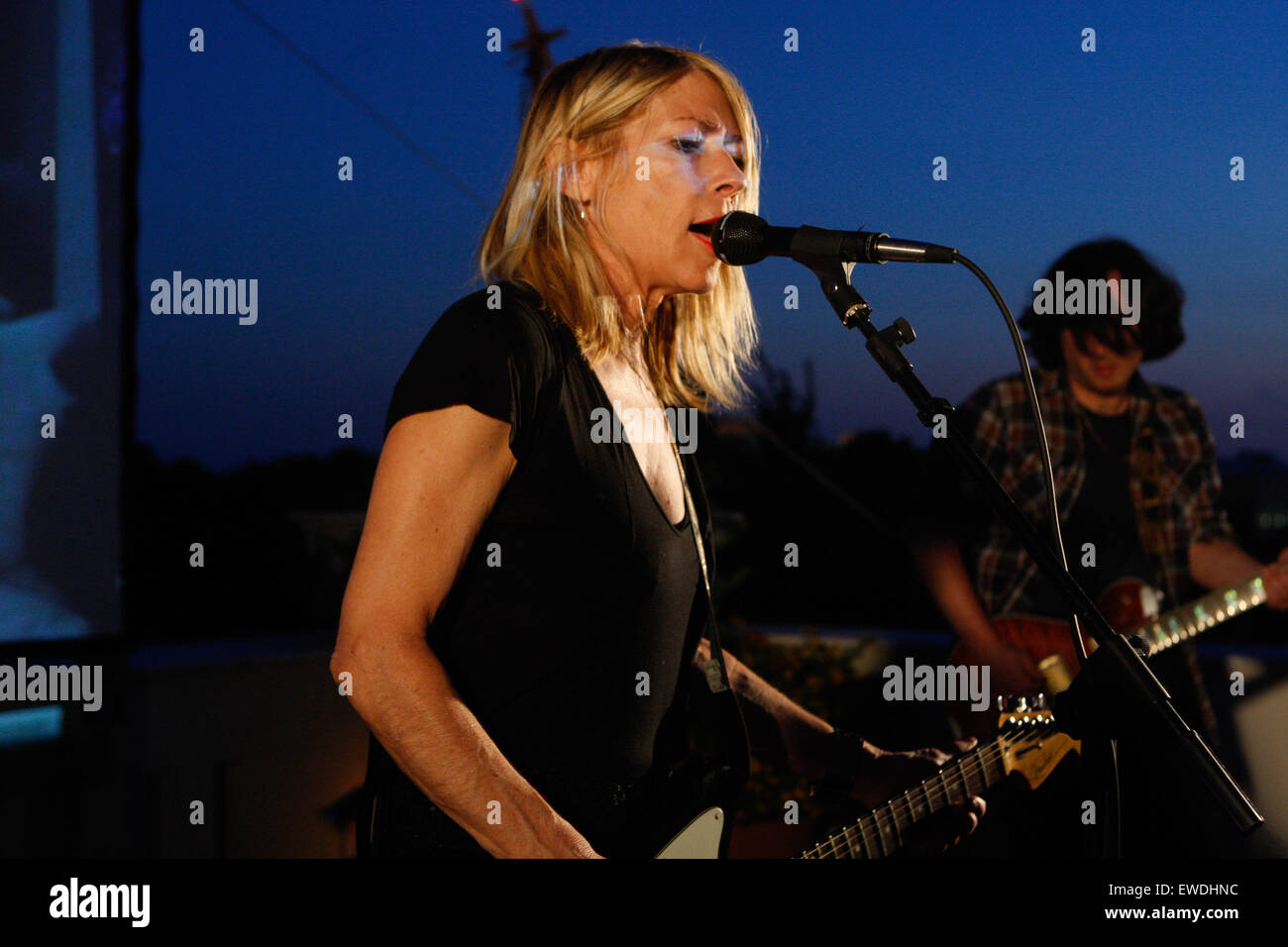 KIM GORDON performs with her band Body/Head in Athens. Benaki Museum ...
