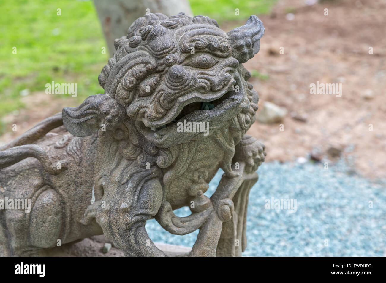 Stone dragon face Stock Photo - Alamy