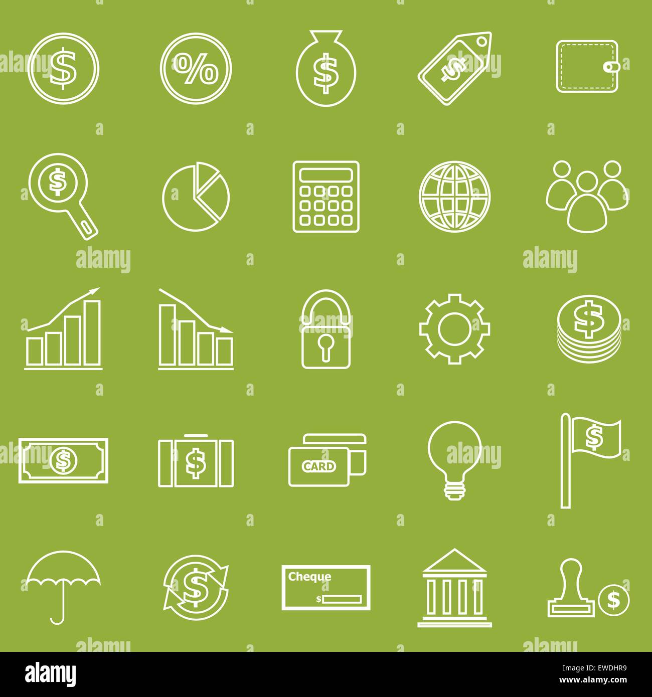 Cash on the line Stock Vector Images - Alamy