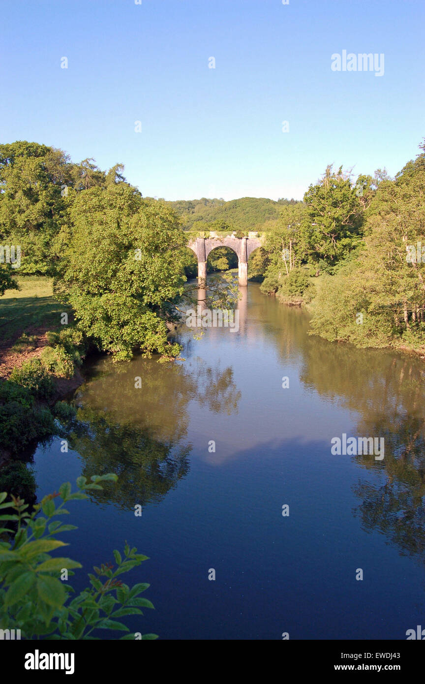 Beam Bridge over the River Torridge from the Tarka Trail near Great ...