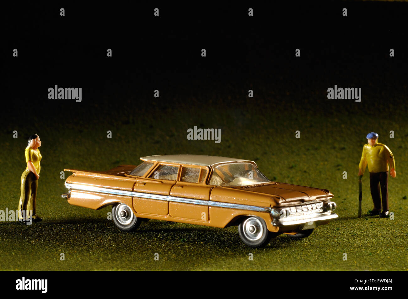 Miniature people car hi-res stock photography and images - Alamy