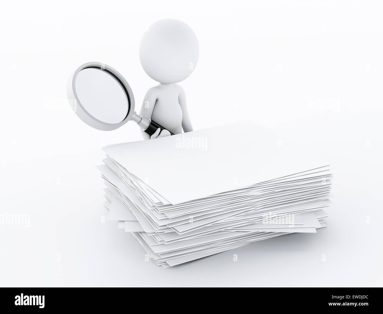 3d human magnifying glass hi-res stock photography and images - Alamy