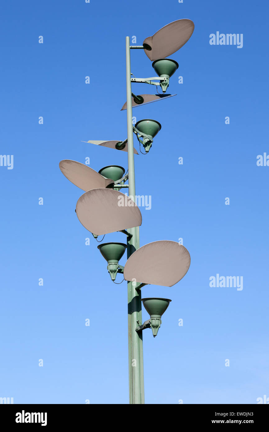 Modern street lantern with indirect light Stock Photo - Alamy