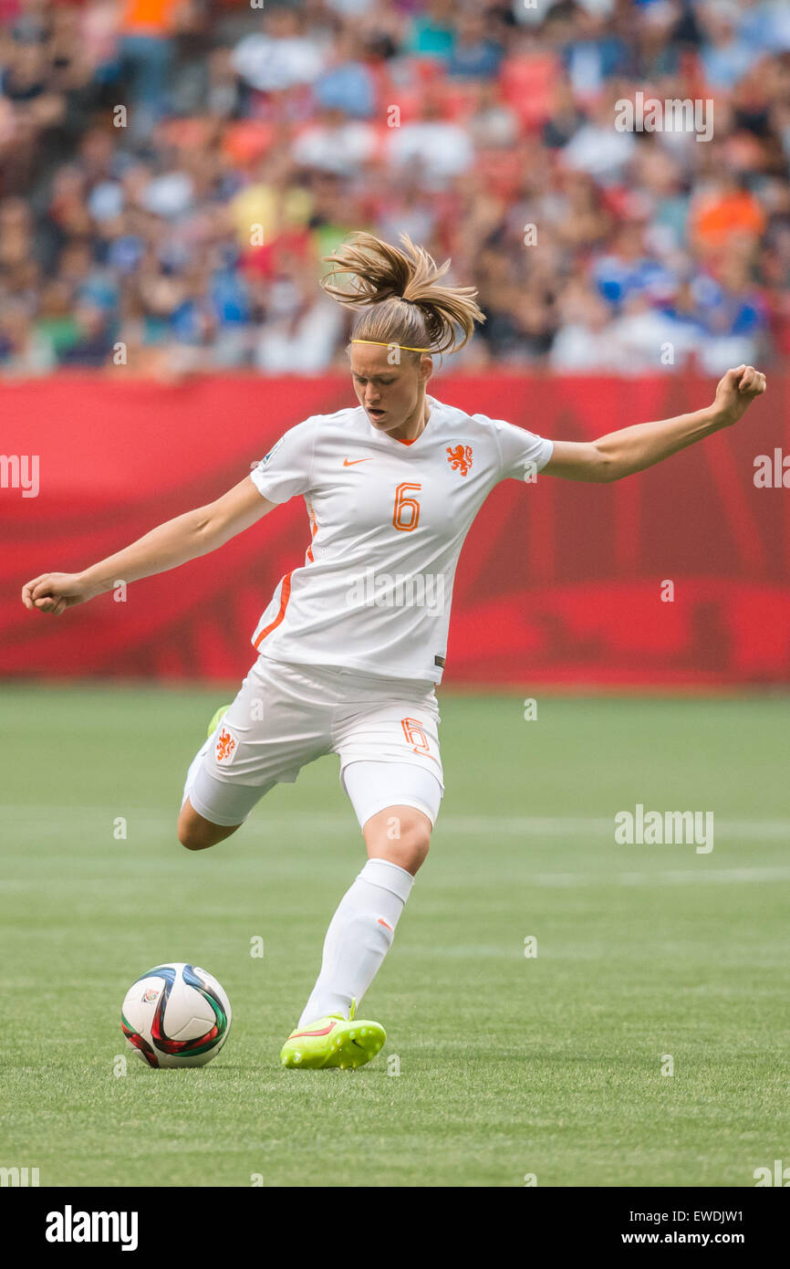 Vancouver, Canada. 23rd June, 2015. Anouk DEKKER of Netherlands kicks ...