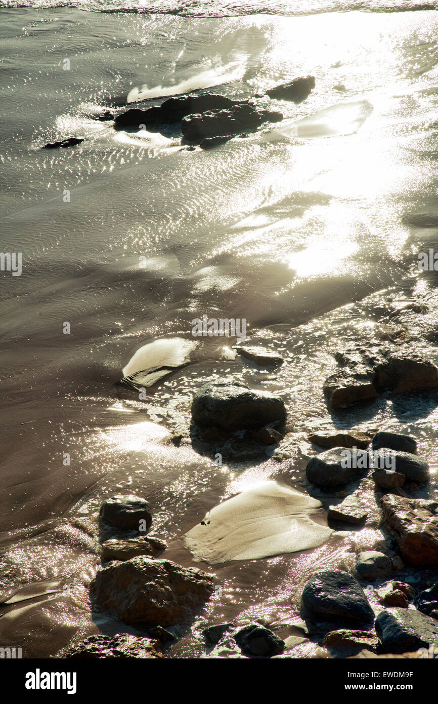 Seashore Glistening Sand Stock Photo - Alamy