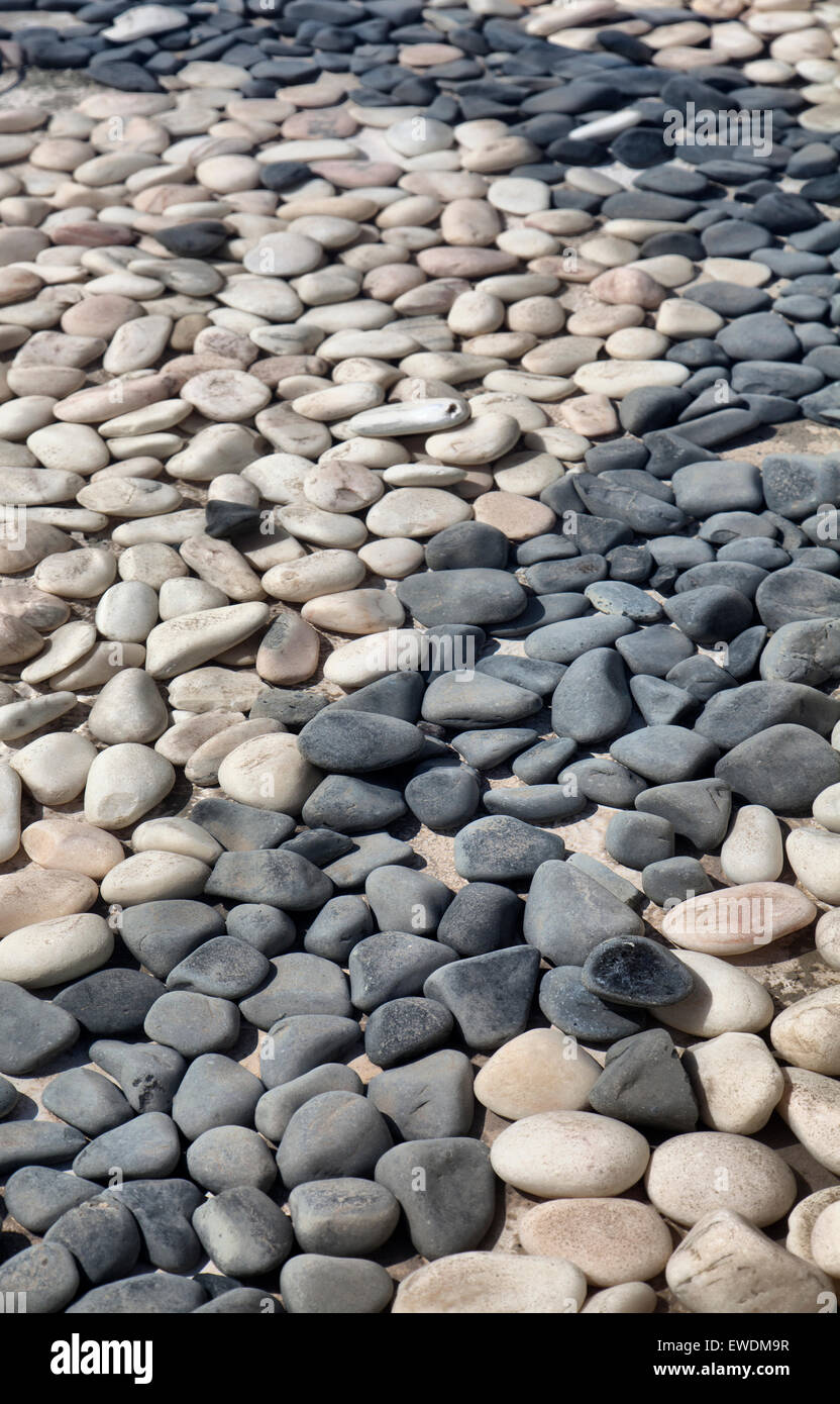 Pebble Formation in Pond Stock Photo - Alamy