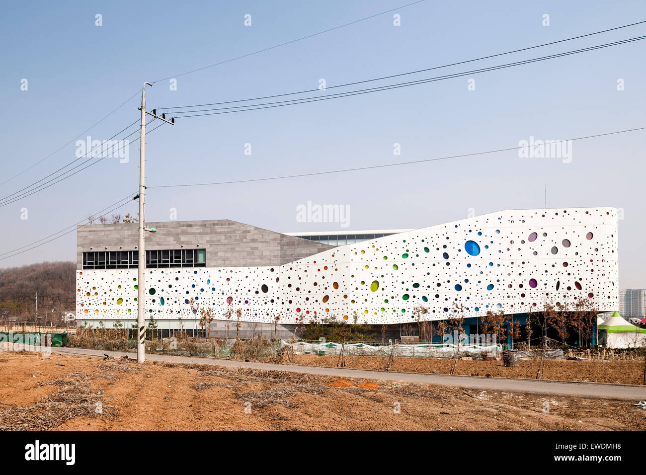 Lateral view as seen from adjacent fields. Incheon Children Science ...