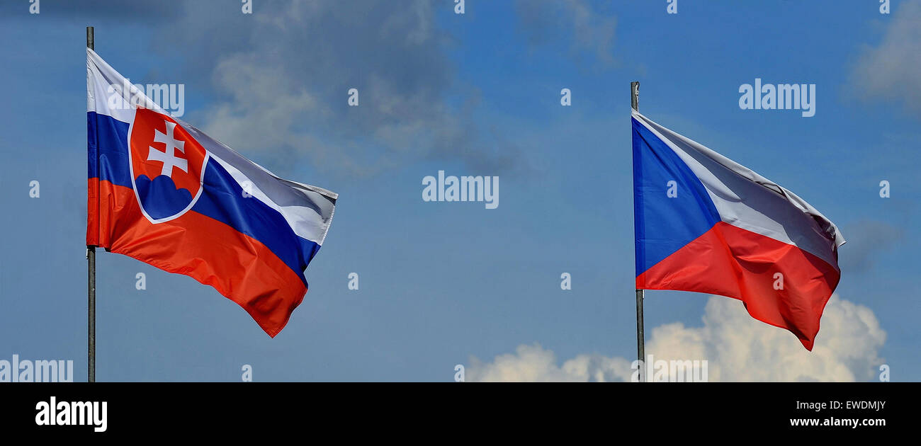 Czech republic and slovakia flag hi-res stock photography and images ...