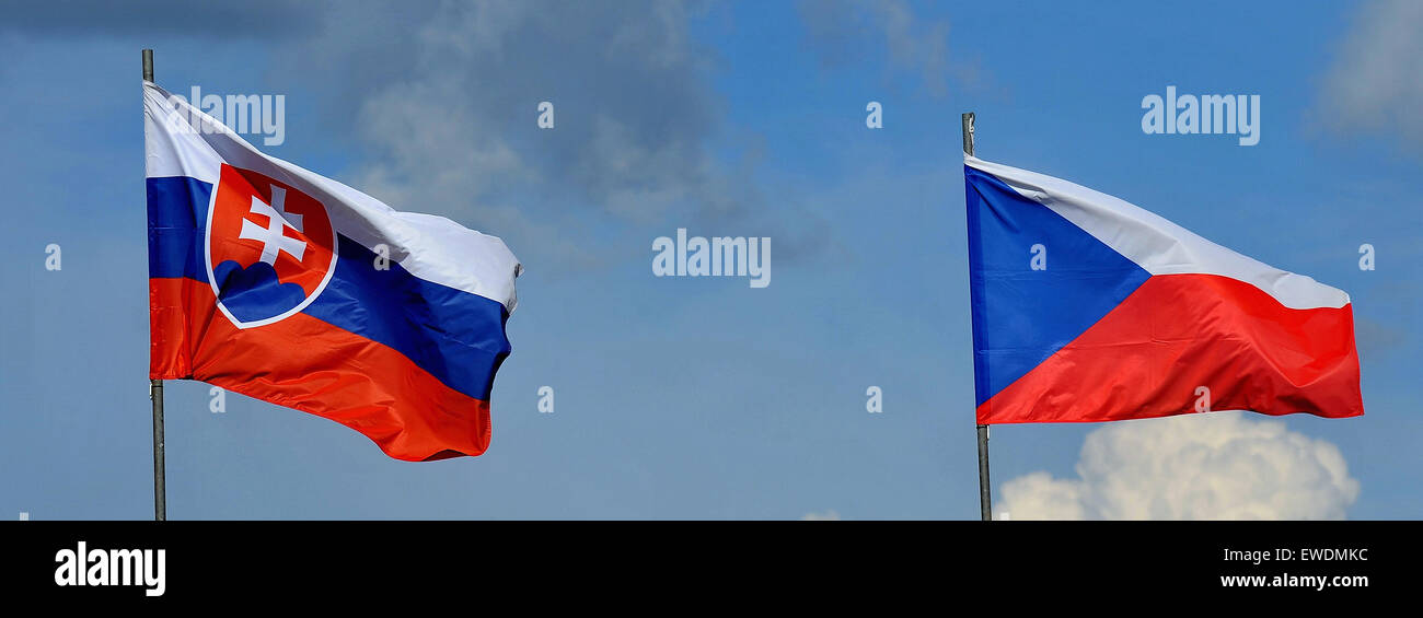 Czech republic and slovakia flag hi-res stock photography and images ...