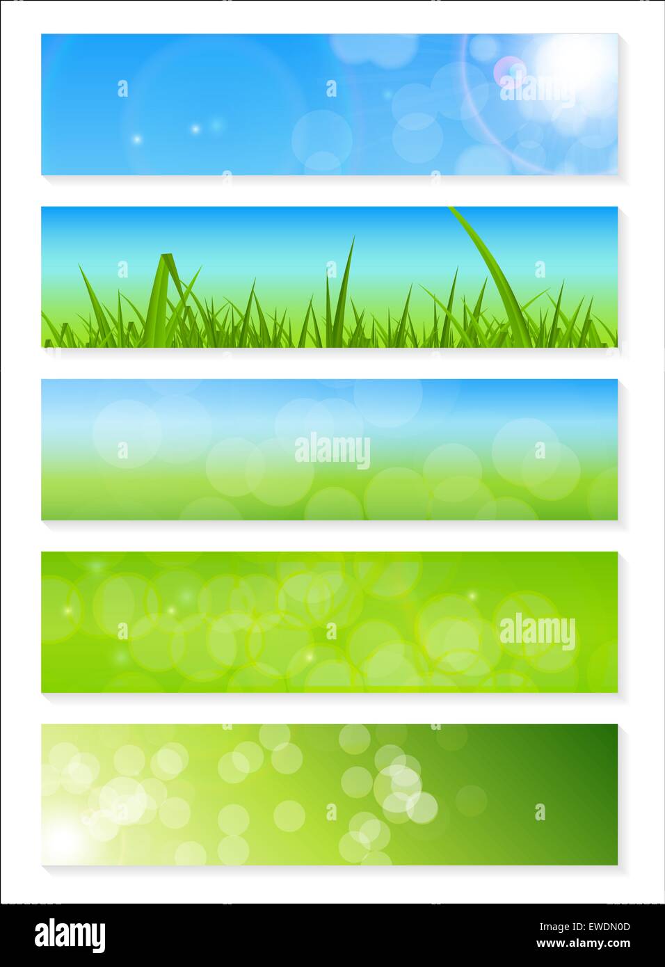 Natural Sunny Backgroundc Banner Vector Illustration Stock Vector Image ...