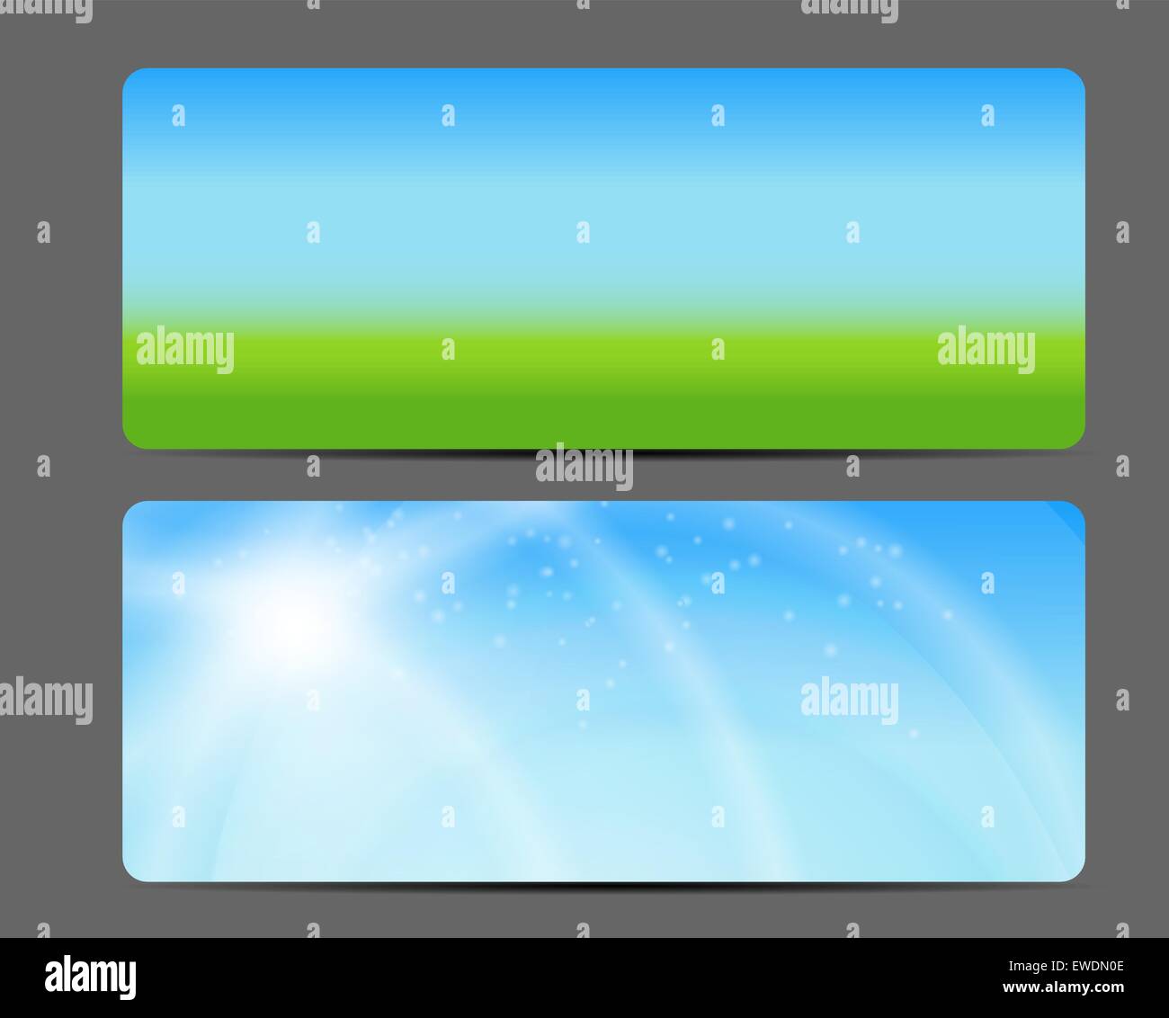 Natural Sunny Backgroundc Banner Vector Illustration Stock Vector Image ...