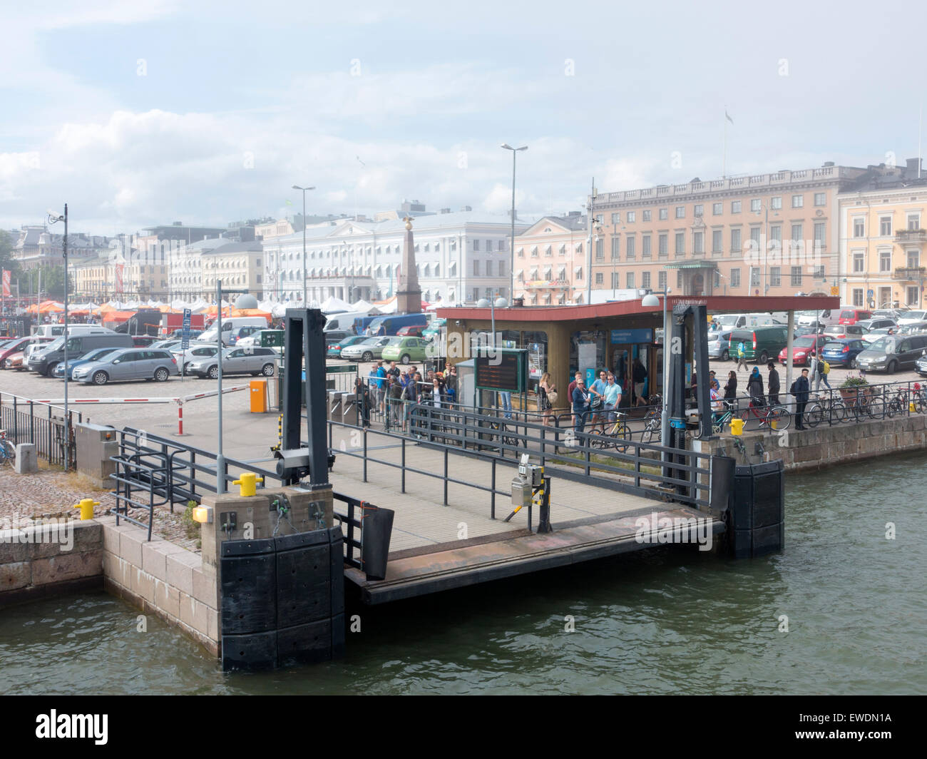 Helsinki from the sea with Sea mist and sun Stock Photo - Alamy