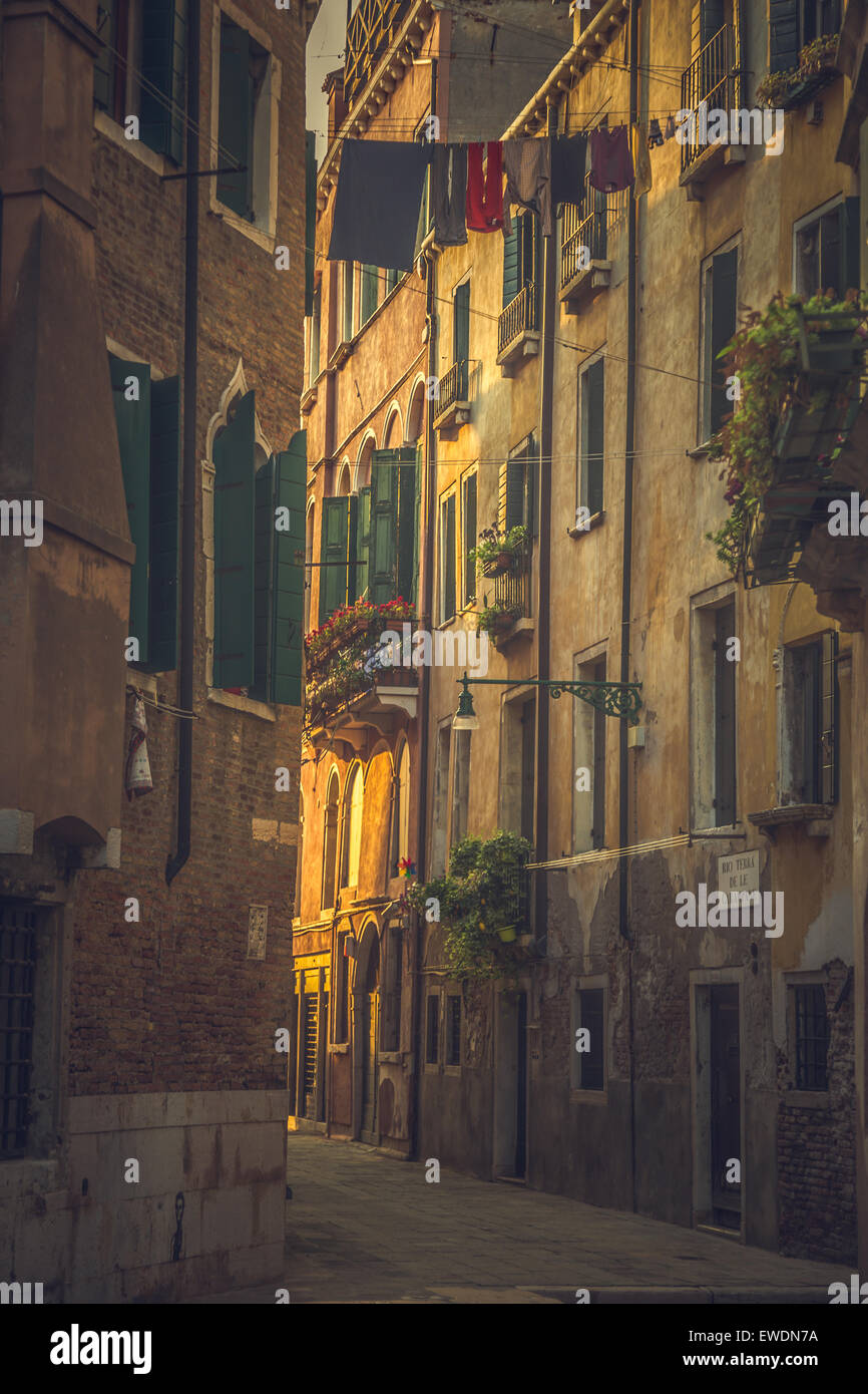 Hanging out washing in venice hi-res stock photography and images - Alamy