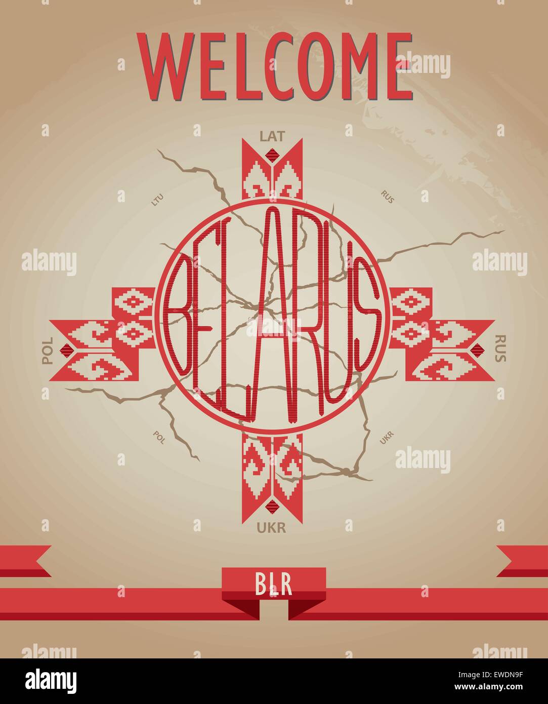 Belarus poster Stock Vector Images - Alamy